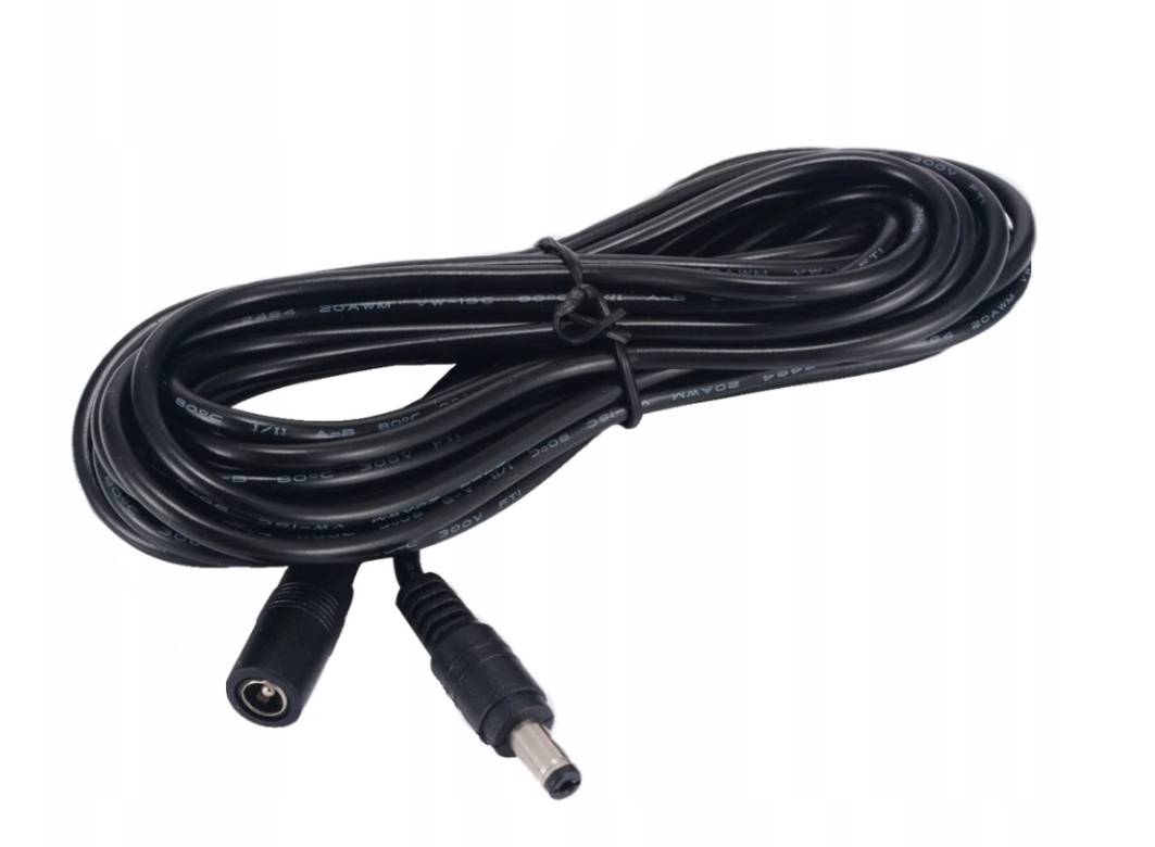 PRODLUŽOVACÍ KABEL 15m DC 2,1/5,5 NAPÁJECÍ KABEL PRO IP KAMERY KABEL DC ...