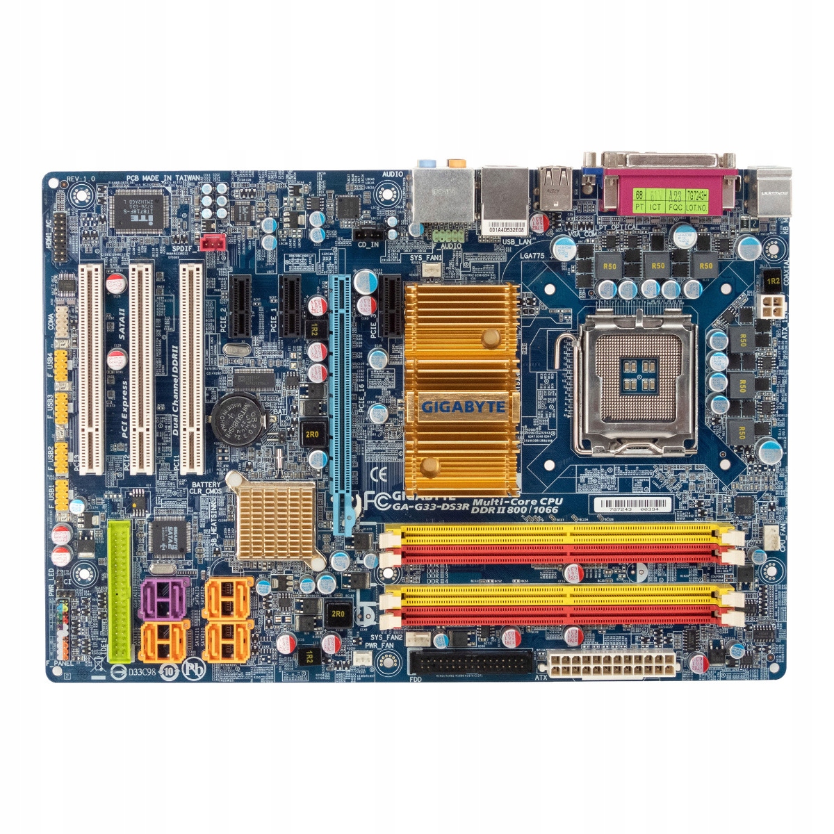 GIGABYTE GA-G33-DS3R SOCKET 775 DDR2 PCIe PCI ATX w Żary - Sklep ...