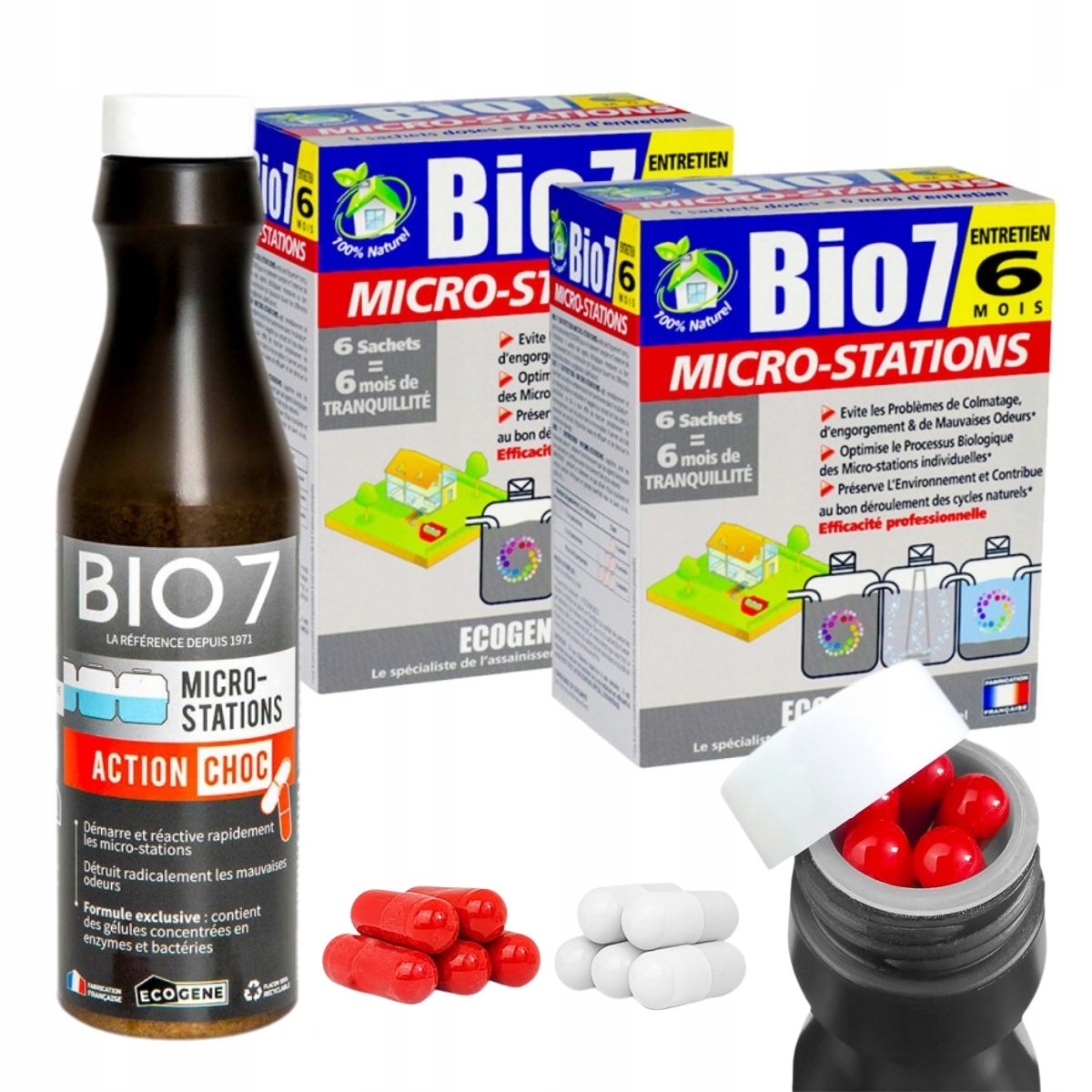 Bio7 CHOC Start +Entretien Micro Bakterie tlenowe do BIO OCZYSZCZALNI ...