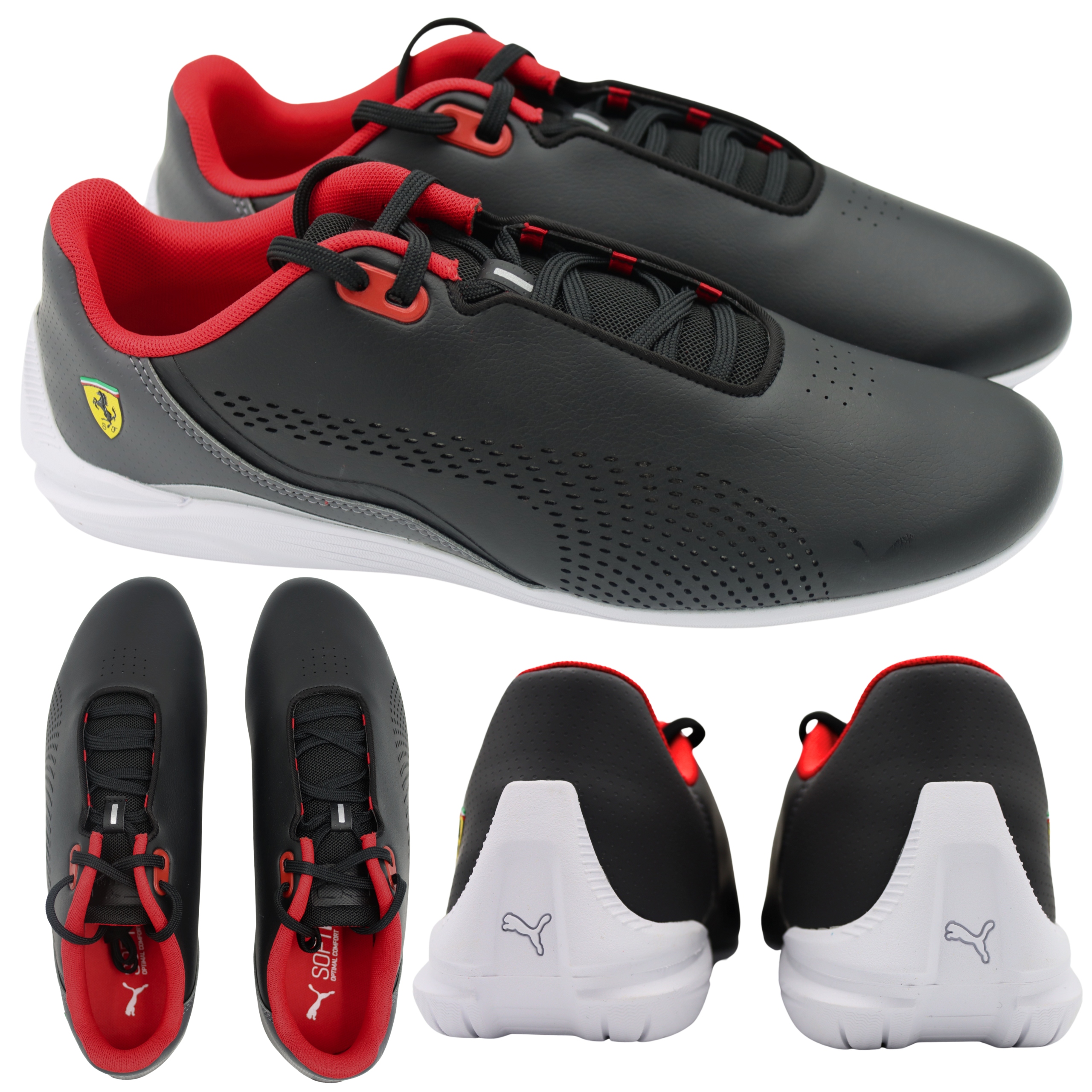 MĘSKIE BUTY SPORTOWE WYGODNE CZARNE PUMA FERRARI 307193 04 r. 45 ...