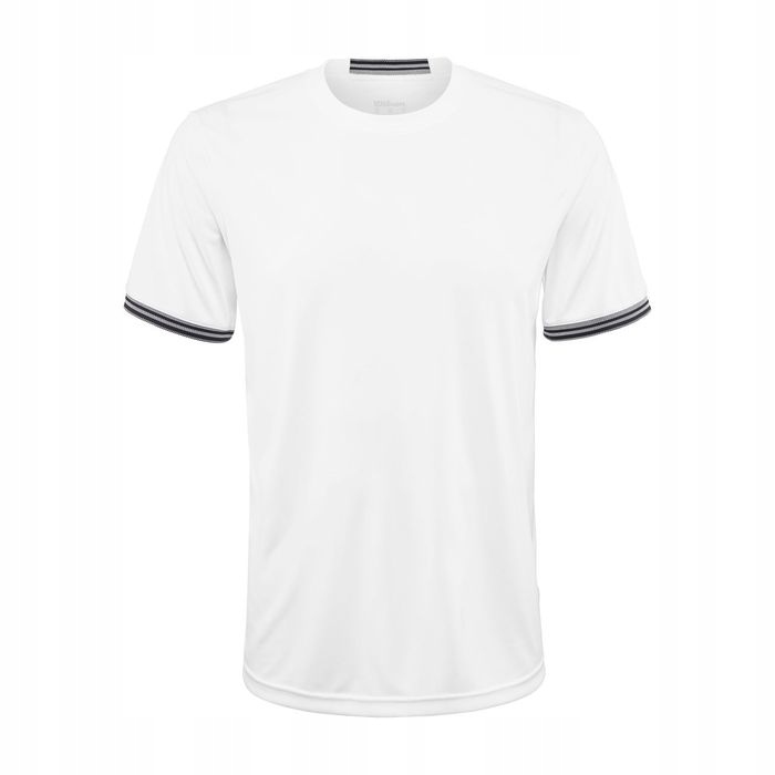 KOSZULKA MĘSKA WILSON TEAM SOLID CREW WH/BK XL - 0097512333481 ...