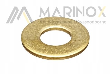 PODKŁADKA MOSIĘŻNA M6 - DIN 125 - PŁASKA, MOSIĄDZ - 100 szt • Cena, Opinie • Śruby, nakrętki ...