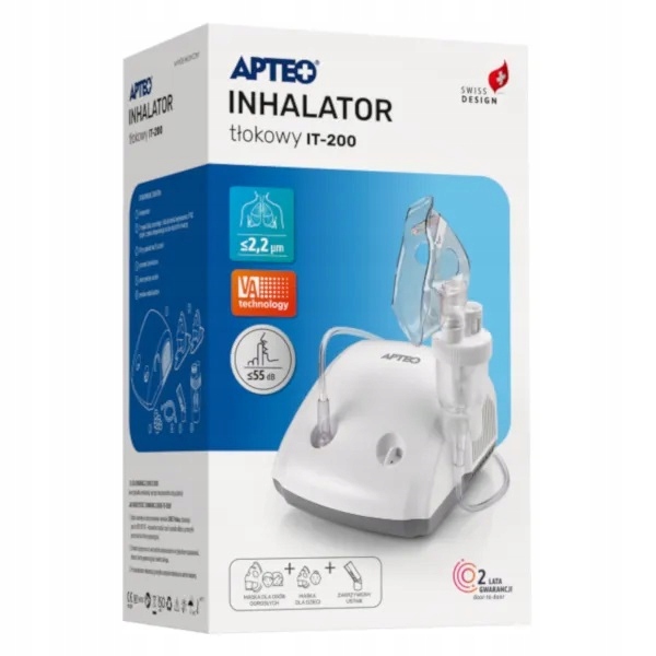 INHALATOR TŁOKOWY IT-200 APTEO (5907553017620) • Cena, Opinie ...