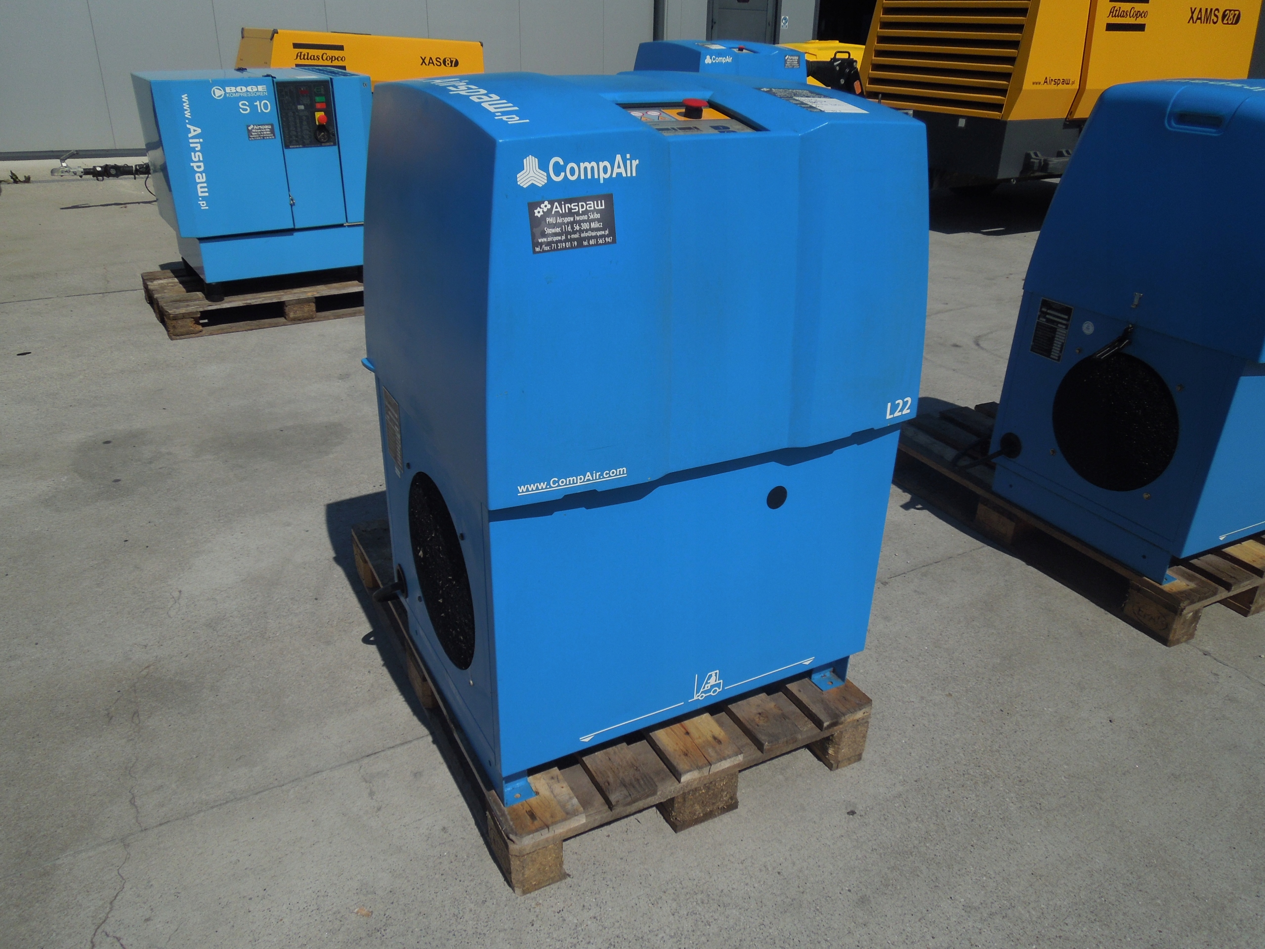 SPRĘŻARKA ŚRUBOWA COMPAIR L22 22KW 04r Compair za 12546 zł z Milicz ...