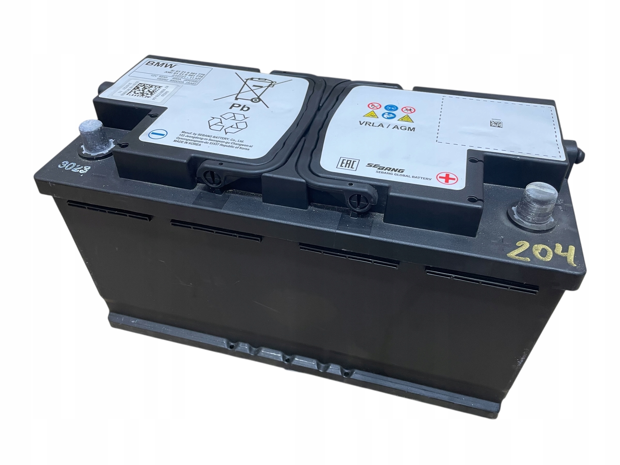 AKUMULATOR AGM START-STOP 12V 92AH 850A BMW 2023R ORYGINAŁ za 650.00PLN ...