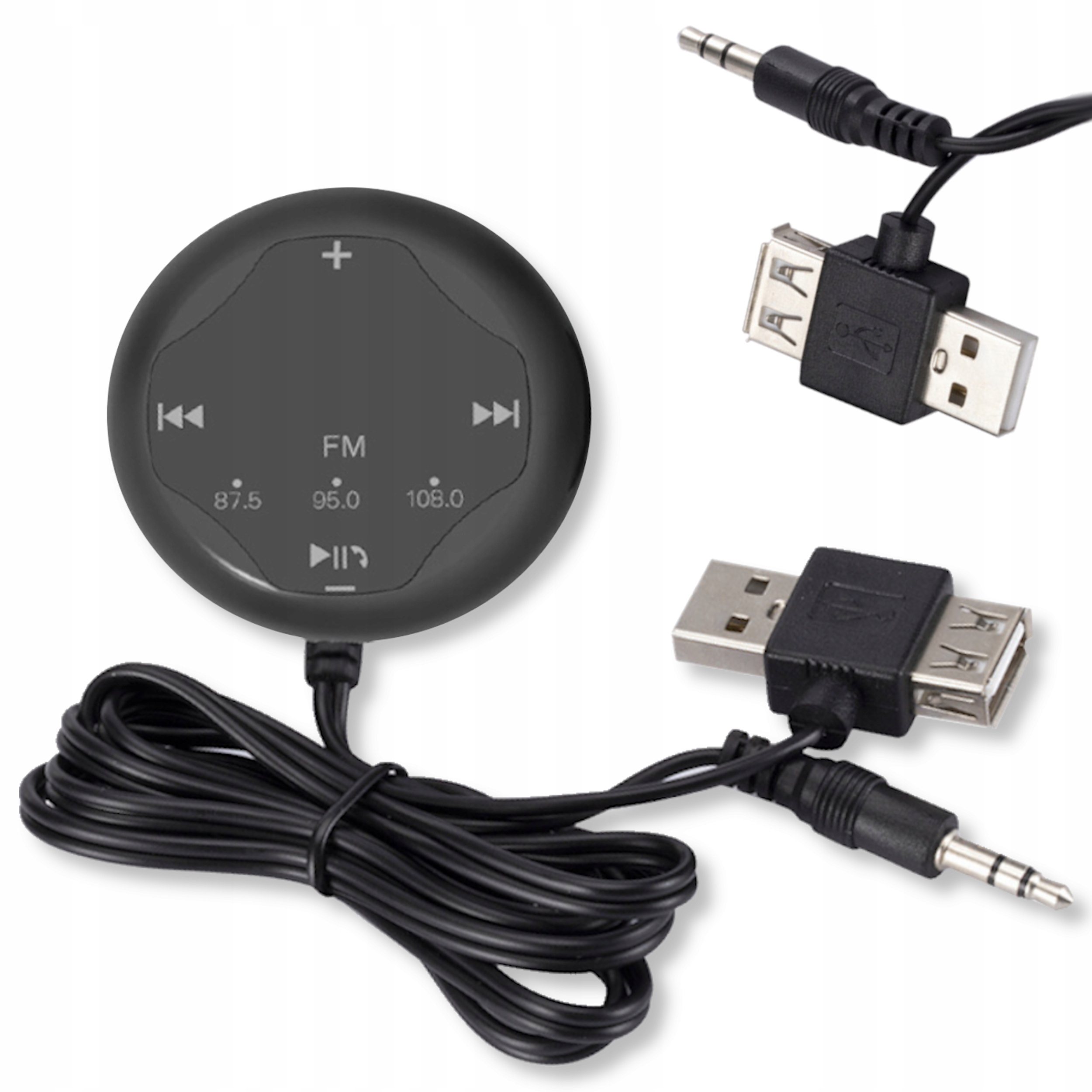 Transmiter Nadajnik FM Odbiornik Bluetooth USB Jack Zestaw ...