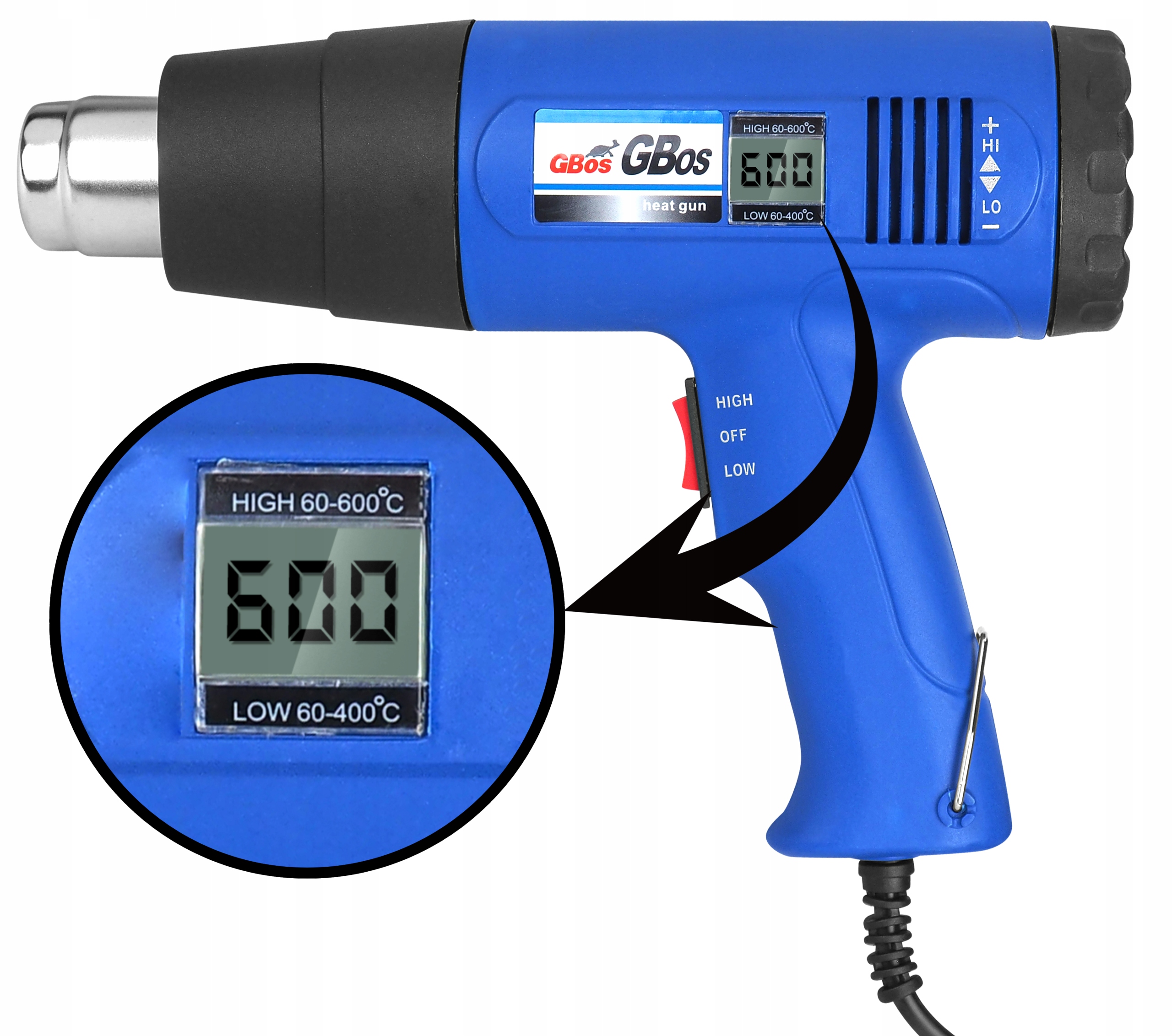 HORKOVZDUŠNÁ PISTOLE PLYNULÁ REGULACE TEPLOTY za 654.00CZK - Allegro