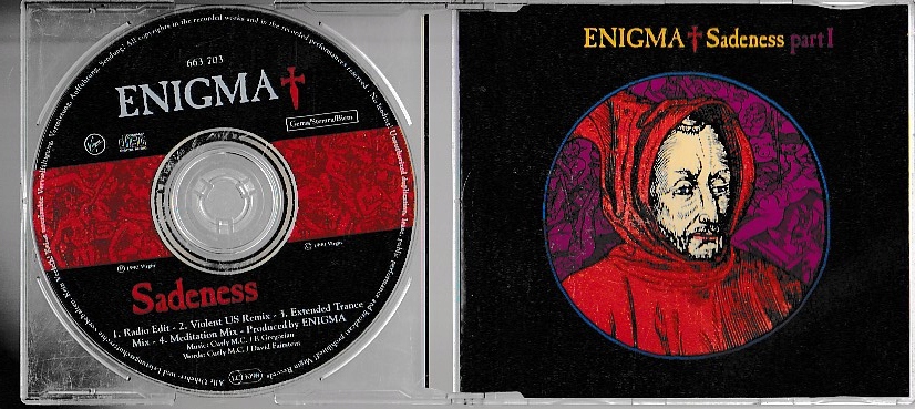 Płyta Maxi CD Enigma - Sadeness Part I 1990 Singiel _______________________ 17436505076 - Sklepy ...