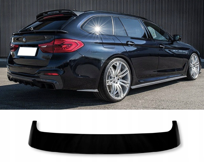 SPOILER LOTKA DOKŁADKA BMW 5 SERIES G31 TOURING REAR SPOILER CZARNY ...