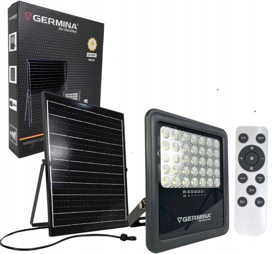 LAMPA SOLARNA LED REFLEKTOR WODOSZCZELNY 300W panel fotowoltaiczny ...