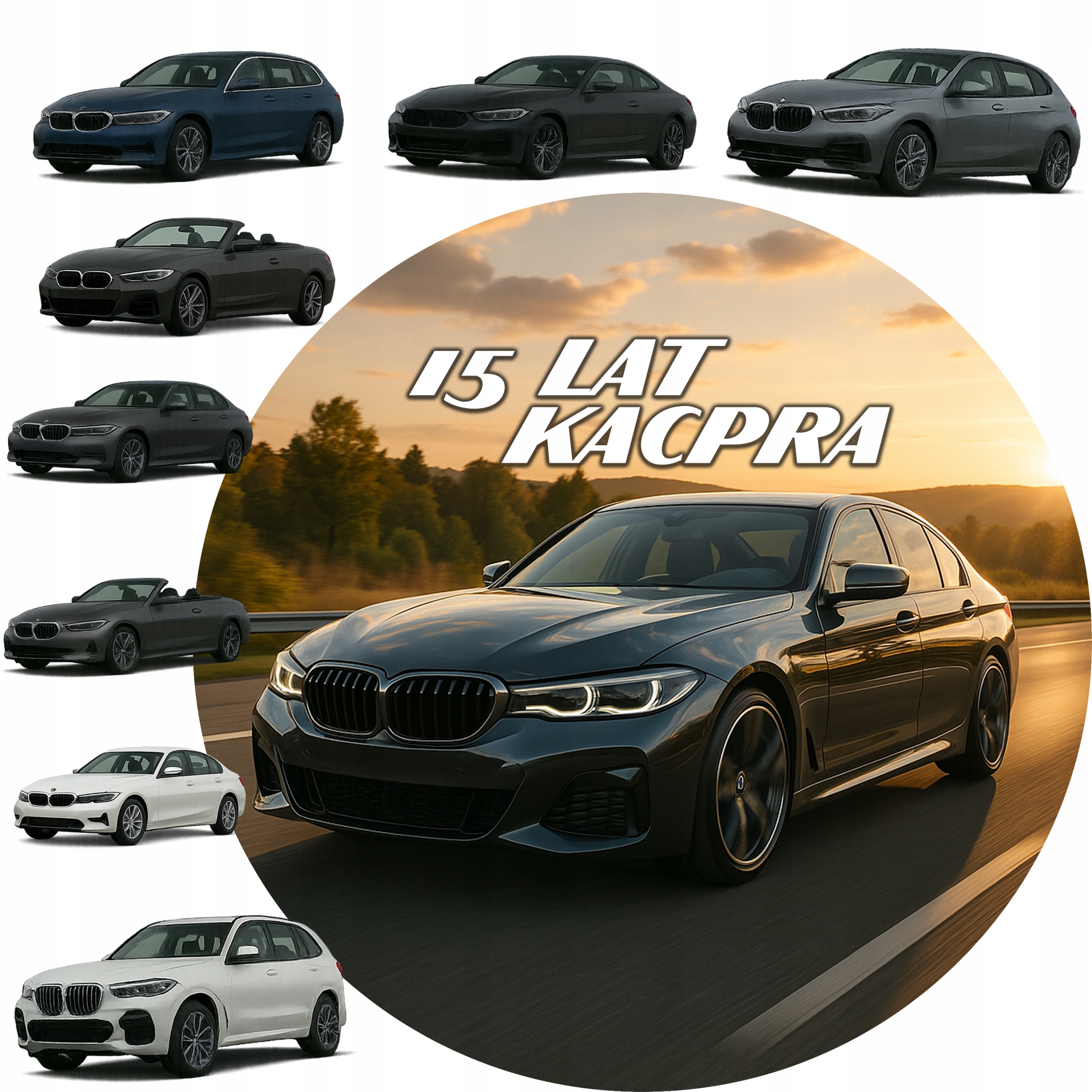 SADA JEDLÝ OBRÁZOK NA TORTU RÝCHLE AUTÁ + DARČEK TEXT za 3.52EUR - Allegro