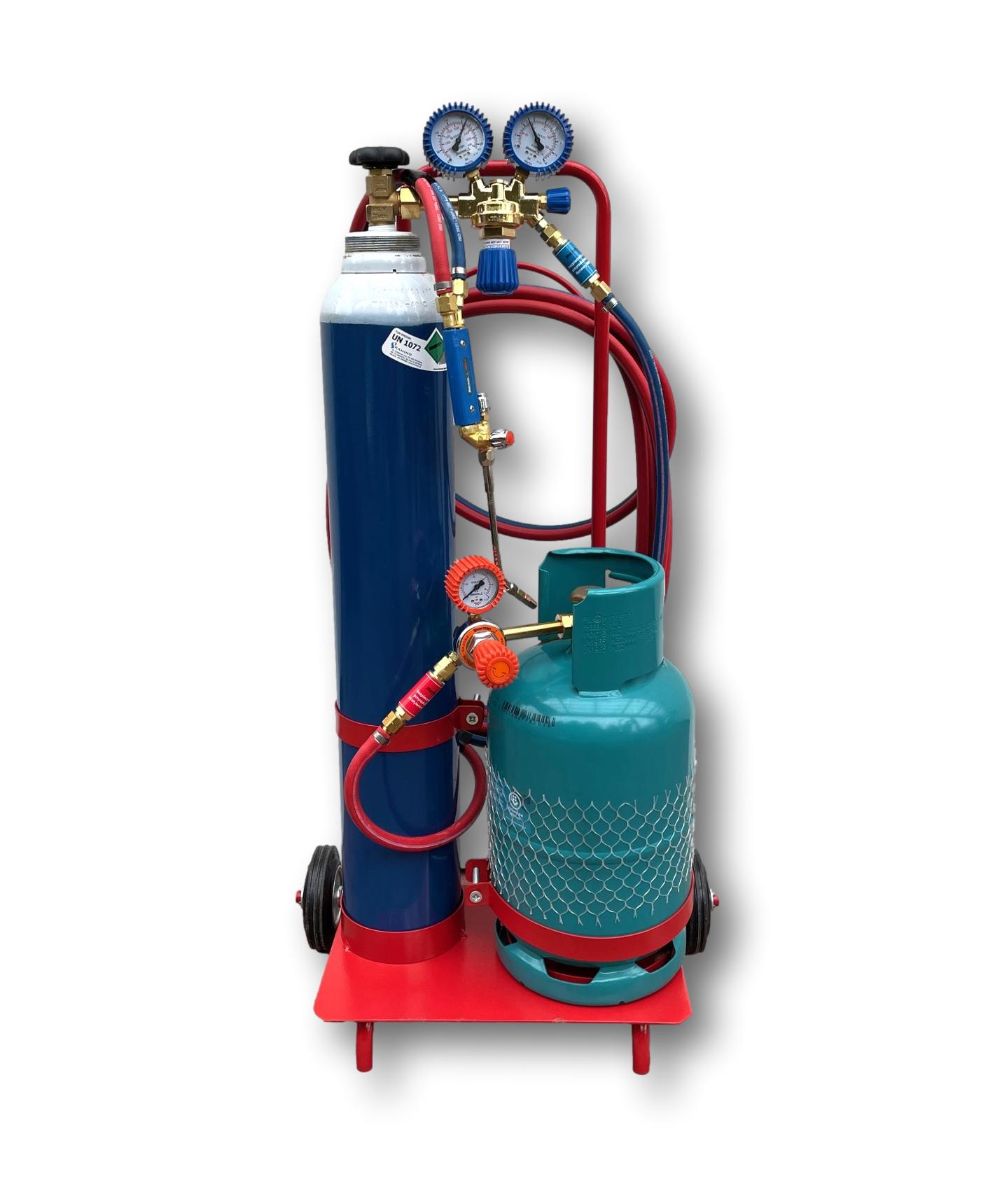 Palnik gazowy Sherman z wężami, reduktorami i butlą 10 l (5905544545374 ...