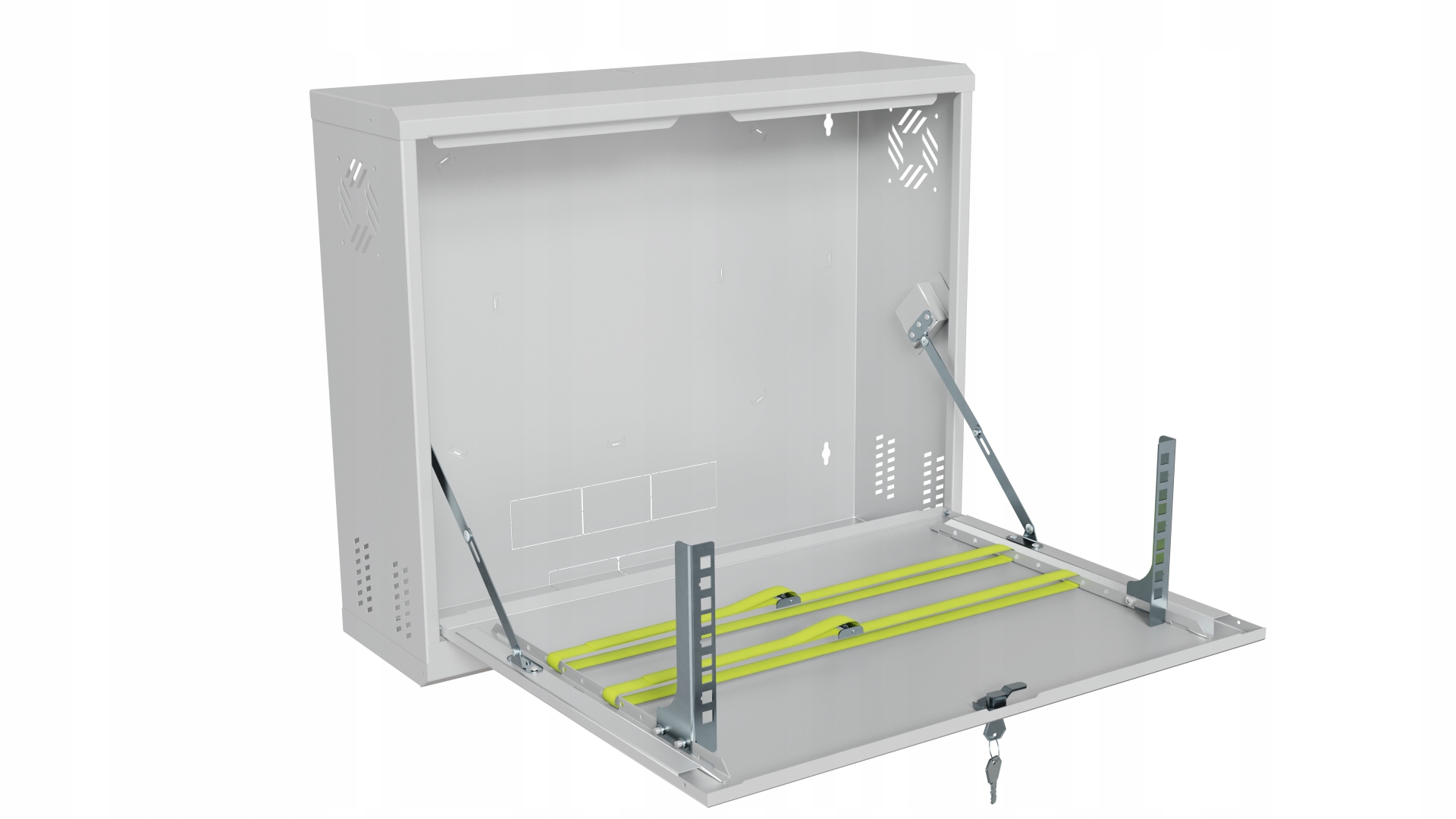 Szafa obudowa na rejestrator CCTV RACK StalFlex Pionowa 19" 3U 180 mm ...