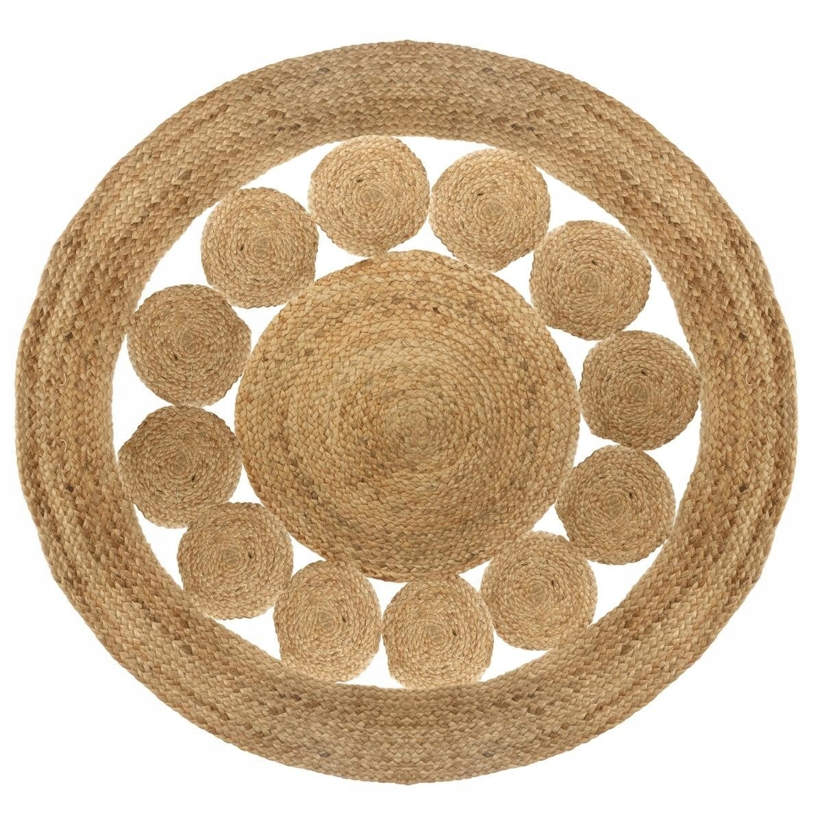 DYWAN BOHO DYWANIK PLECIONY Z JUTY ETNO WZÓR 120cm (156147) • Cena ... DYWAN BOHO DYWANIK PLECIONY Z JUTY ETNO WZÓR 120cm (156147) • Cena ...