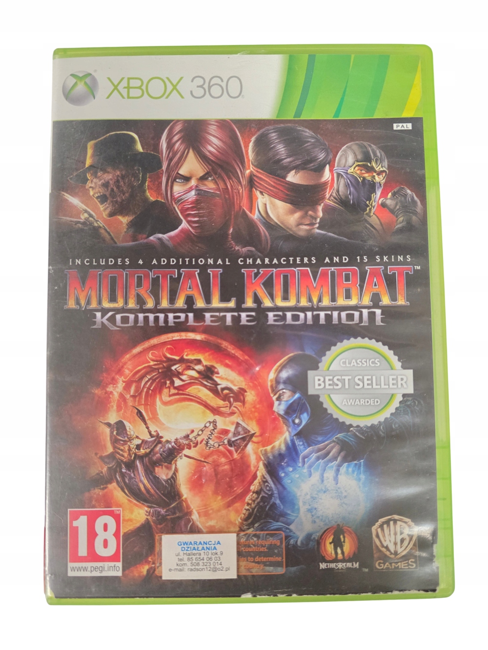 Mortal Kombat Komplete Edition Xbox 360 pudełkowa - Stan: Używany 90 ...