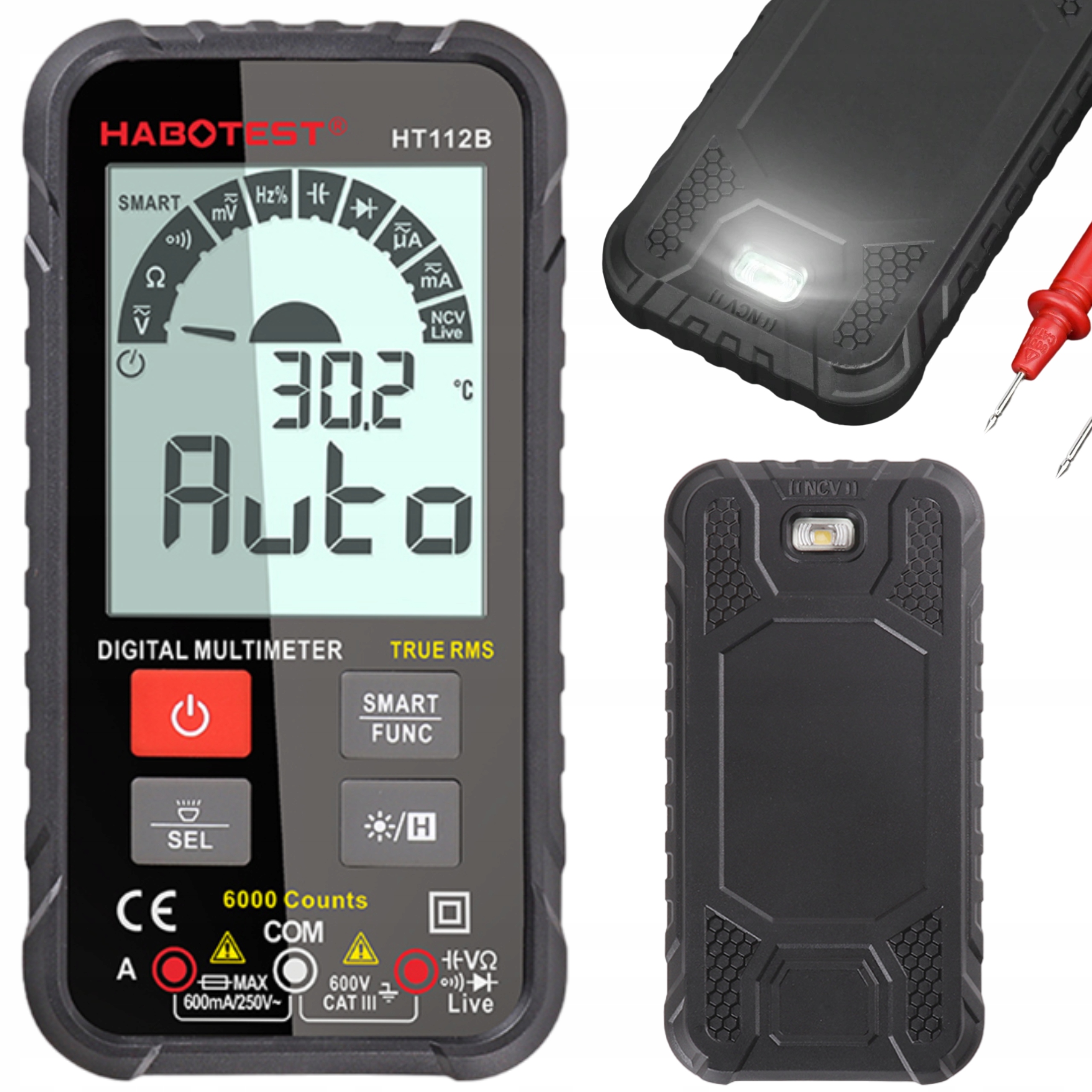 Habotest Multimetr AC DC Uniwersalny Cyfrowy Miernik RMS Tester ... Habotest Multimetr AC DC Uniwersalny Cyfrowy Miernik RMS Tester ...