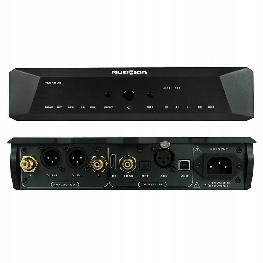 Musician Audio Pegasus II Przetwornik R2R DAC USB OPT COAX AES EBU RCA ...