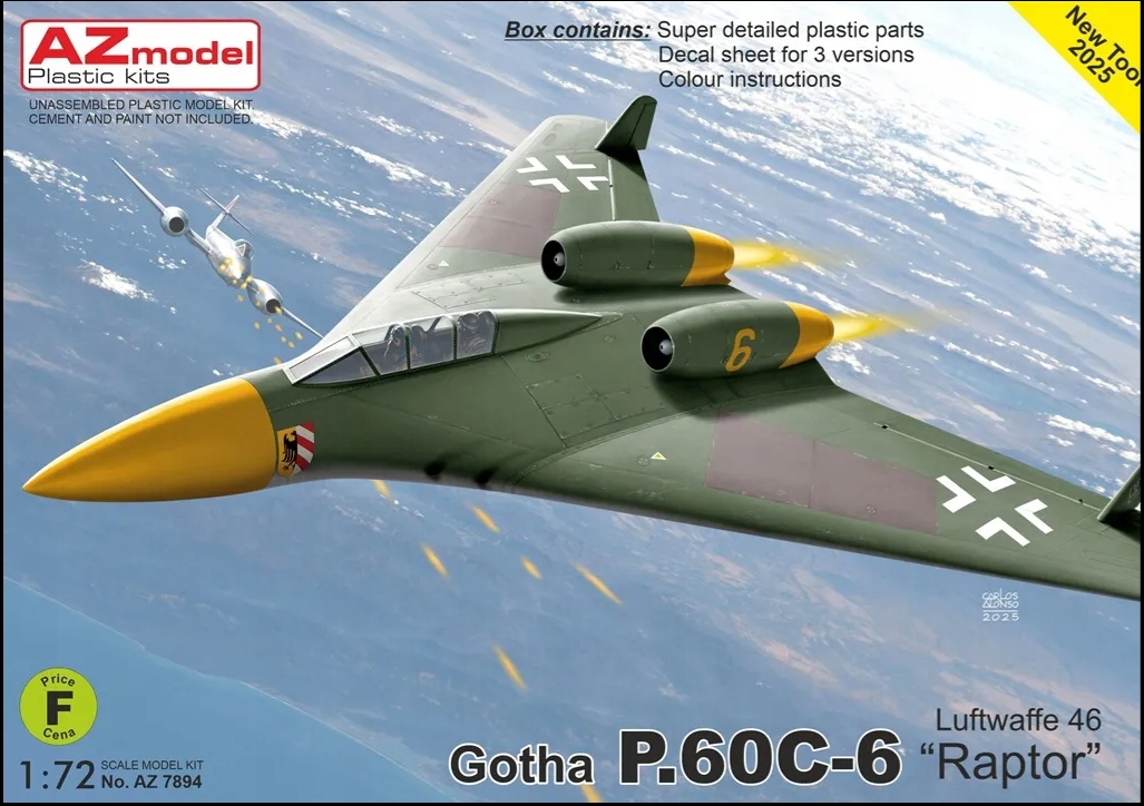 Gotha P.60C-6 "Raptor" Luftwaffe 46 AZ7894 1/72 NOWOŚĆ !!! • Cena ...