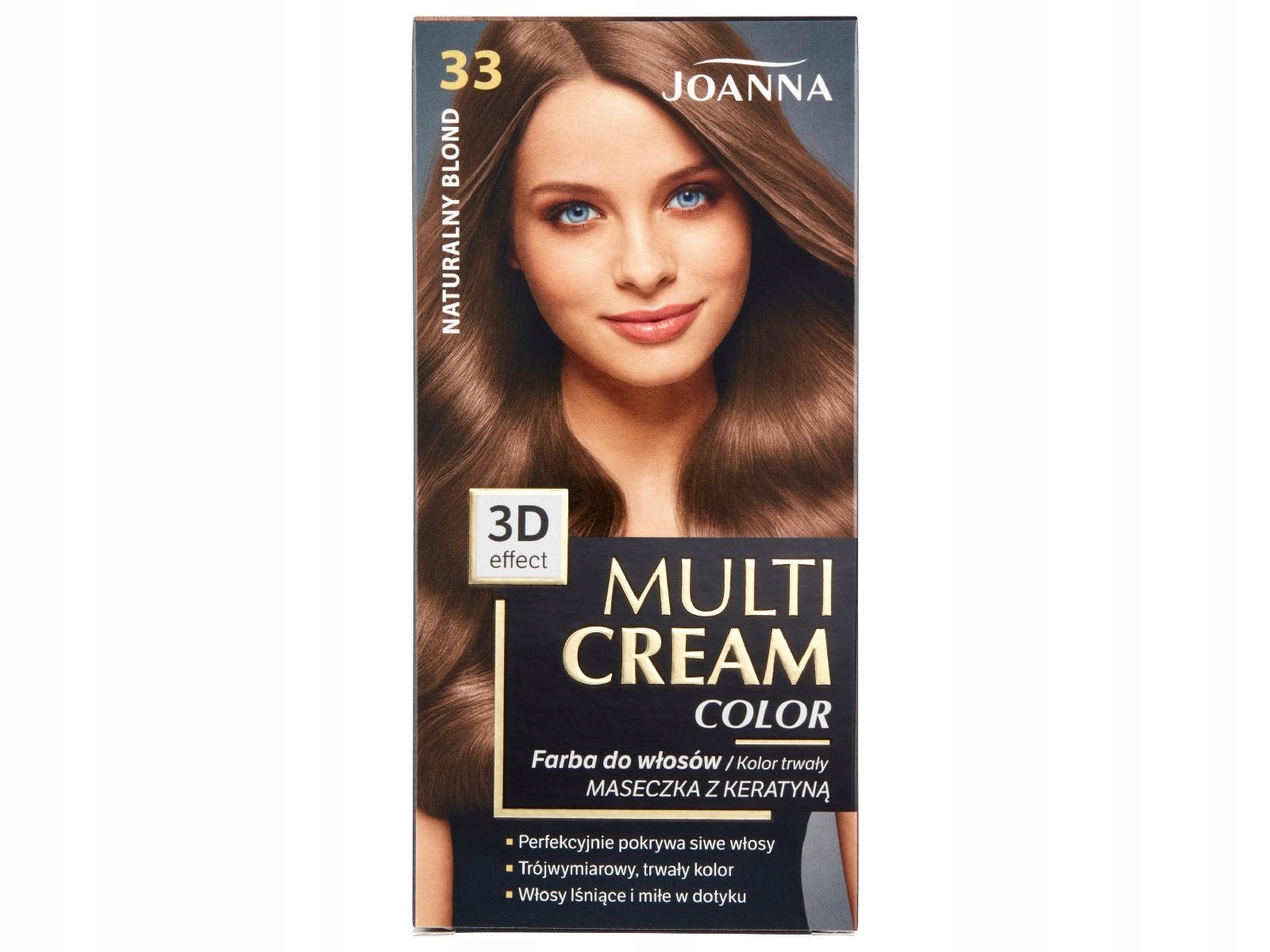 JOANNA Multi Cream Color Farba do włosów Naturalny Blond 33 ...