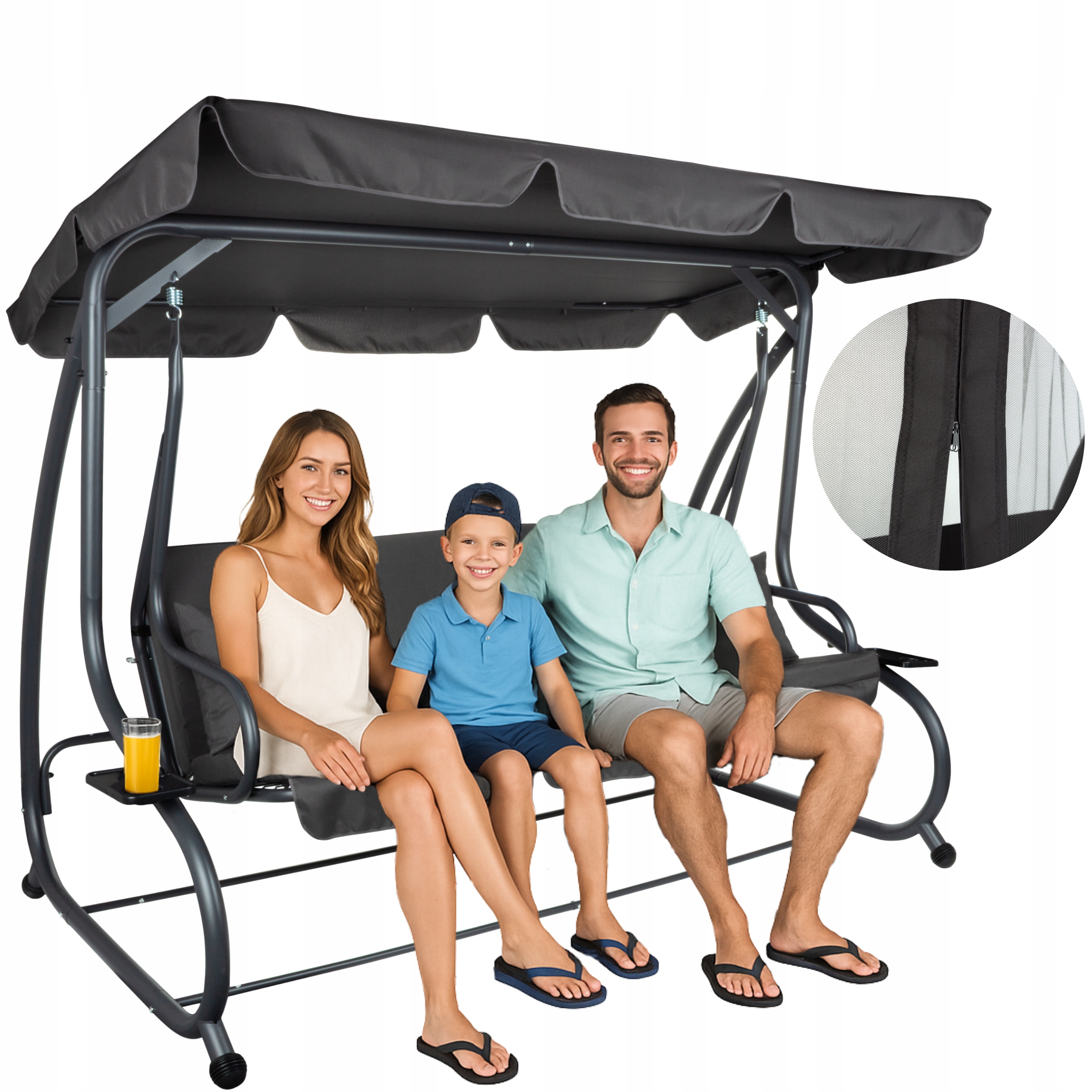 Huśtawka ogrodowa wolnostojąca Funfit Garden 47 x 168cm (5905771300906 ...