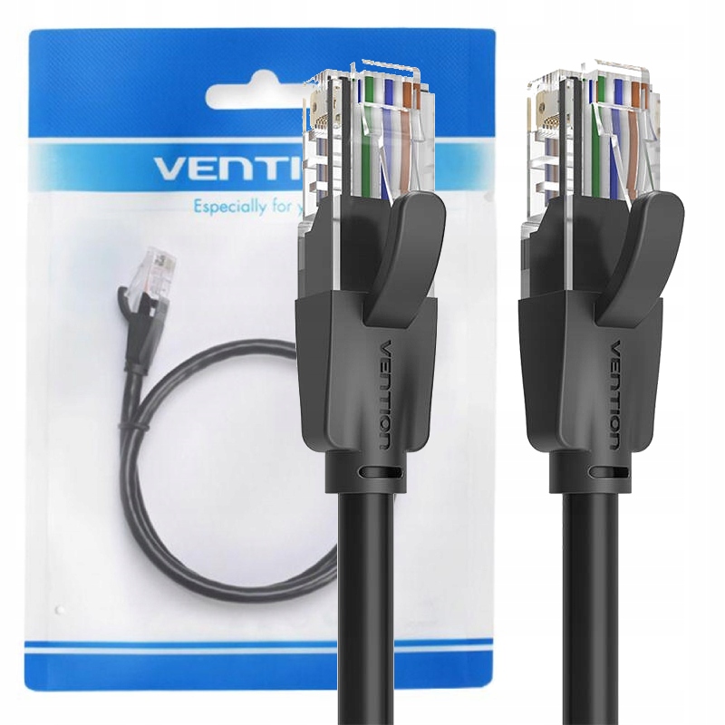 Síťový kabel UTP CAT6 Vention IBEBQ RJ45 Ethernet 1000Mbps 20m Černý ...