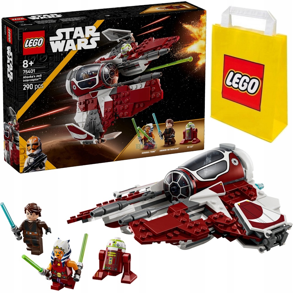 LEGO STAR WARS 75401 MYŚLIWIEC JEDI INTERCEPTOR AHSOKI ORYGINALNE ...