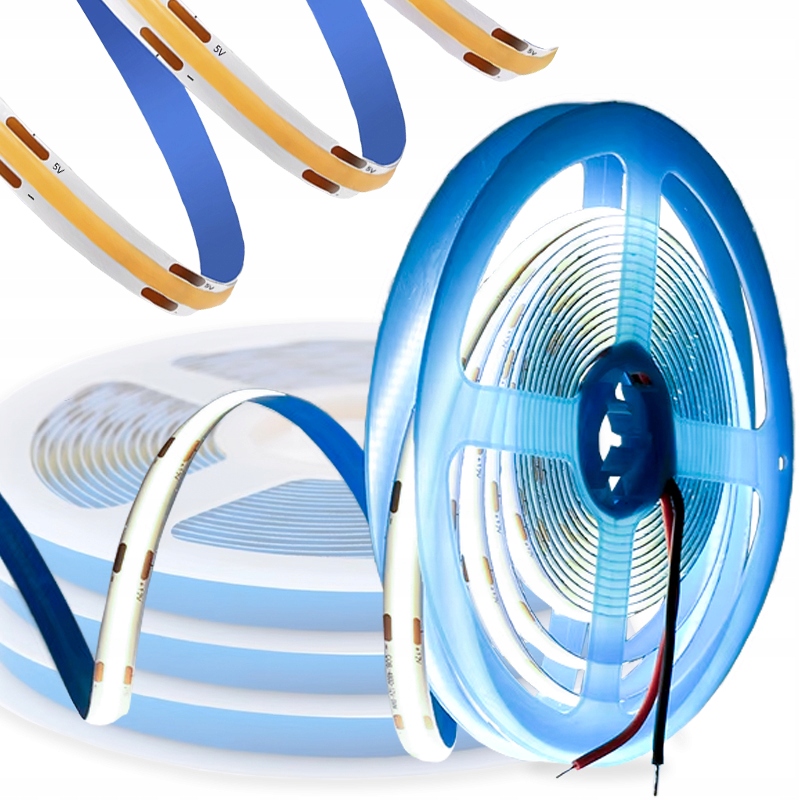 Decorya mocna Taśma LED 12V 10m pasek LED na rolce COB STRIP 10m ...