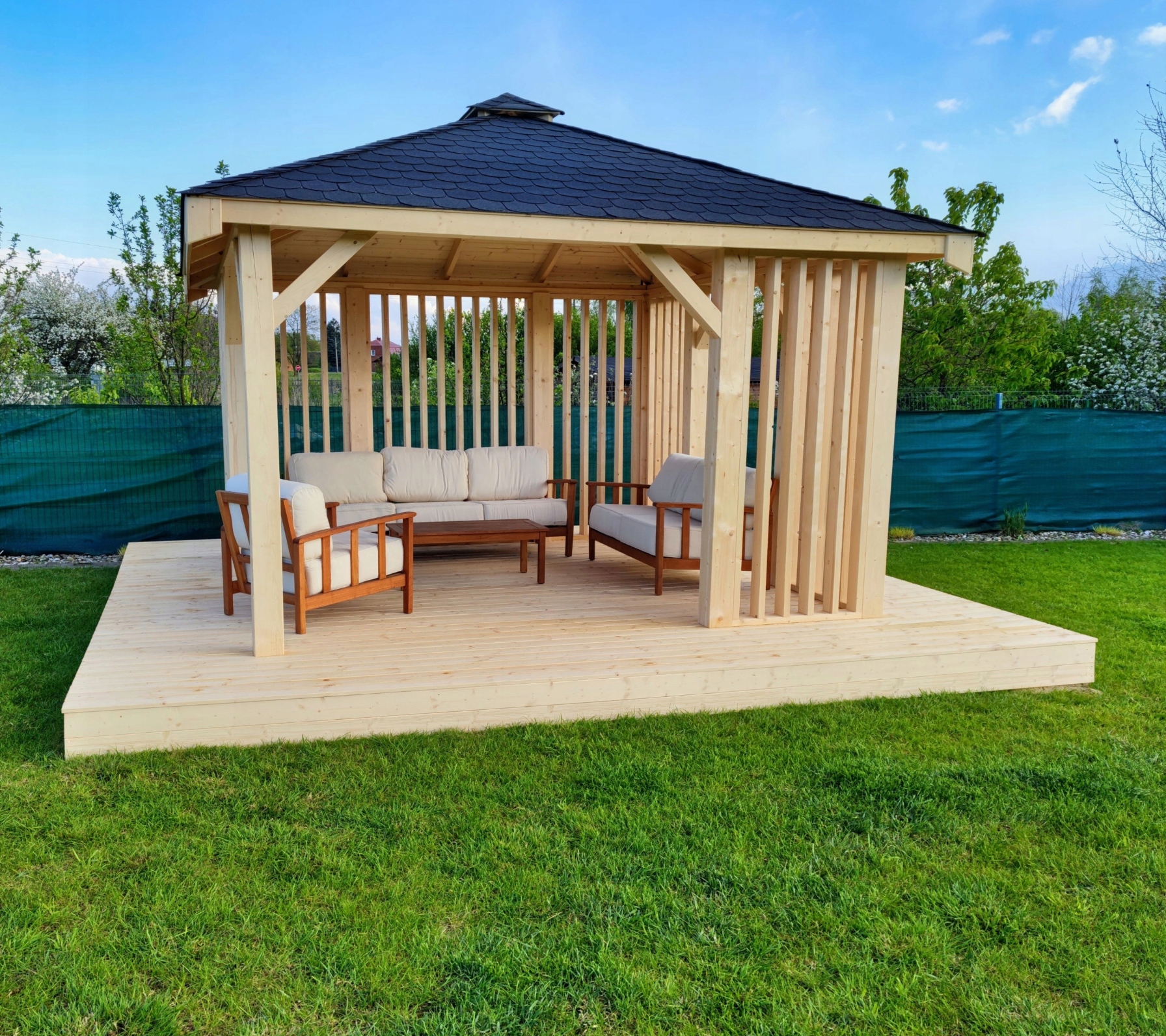 Fa Modern Kerti pavilon 3,5 m – Stílusos kerti pavilon - Allegro