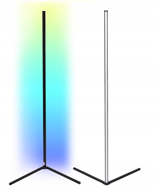Lampa podłogowa narożna LED Grundig RGB MUSIC SENSOR 140cm + pilot ...