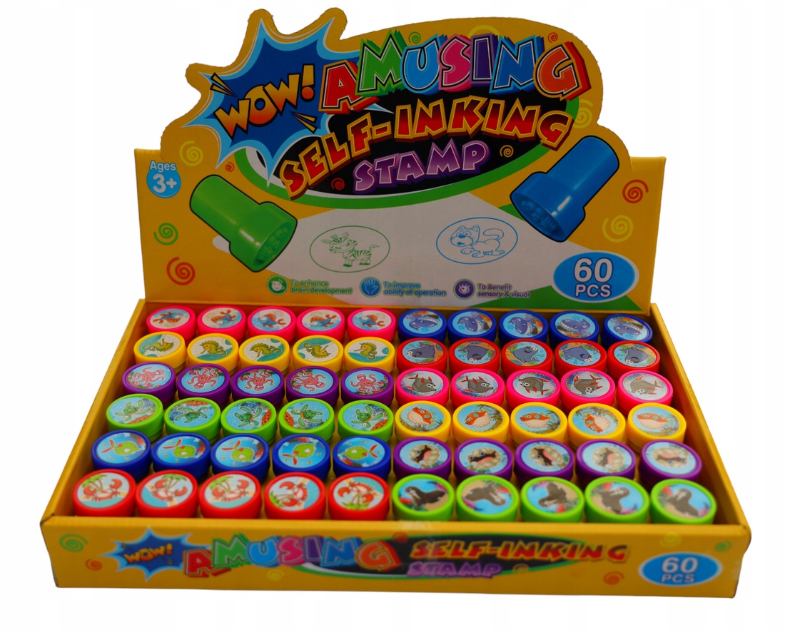 RAZÍTKA PRO DĚTI RAZÍTKA ZVÍŘÁTKA BAREVNÁ SADA za 211.00CZK - Allegro