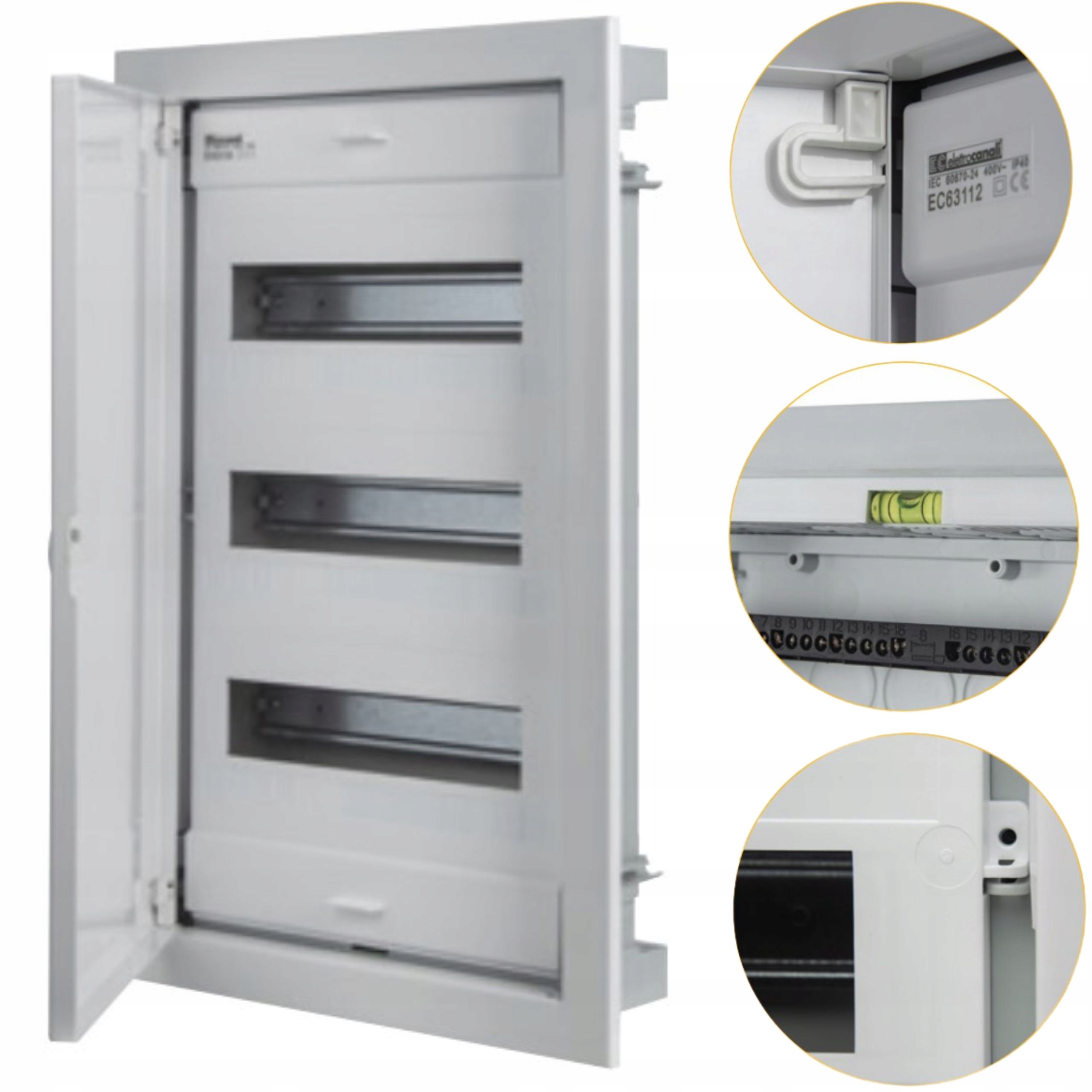 Rozdzielnica Elettrocanali 0 V IP40 0 A (8056351666855) • Cena, Opinie 16738361938 • Allegro