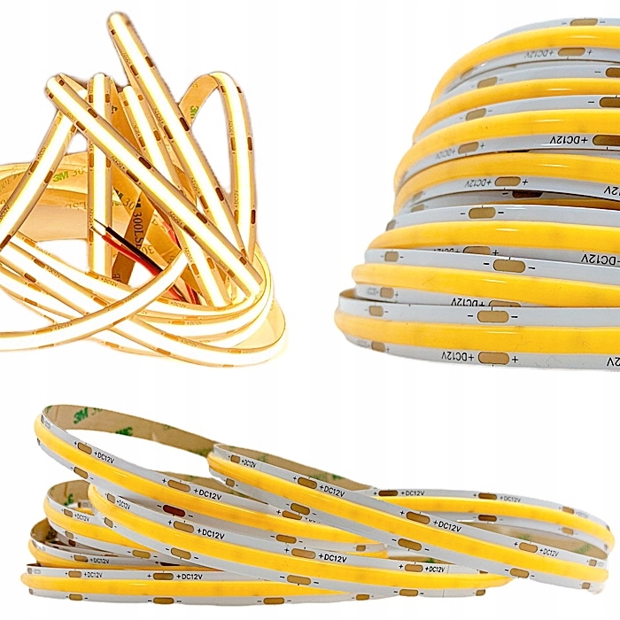 Taśma LED Neon COB 24V biała ciepła 2400 LED 5m (5905172391473) • Cena ...