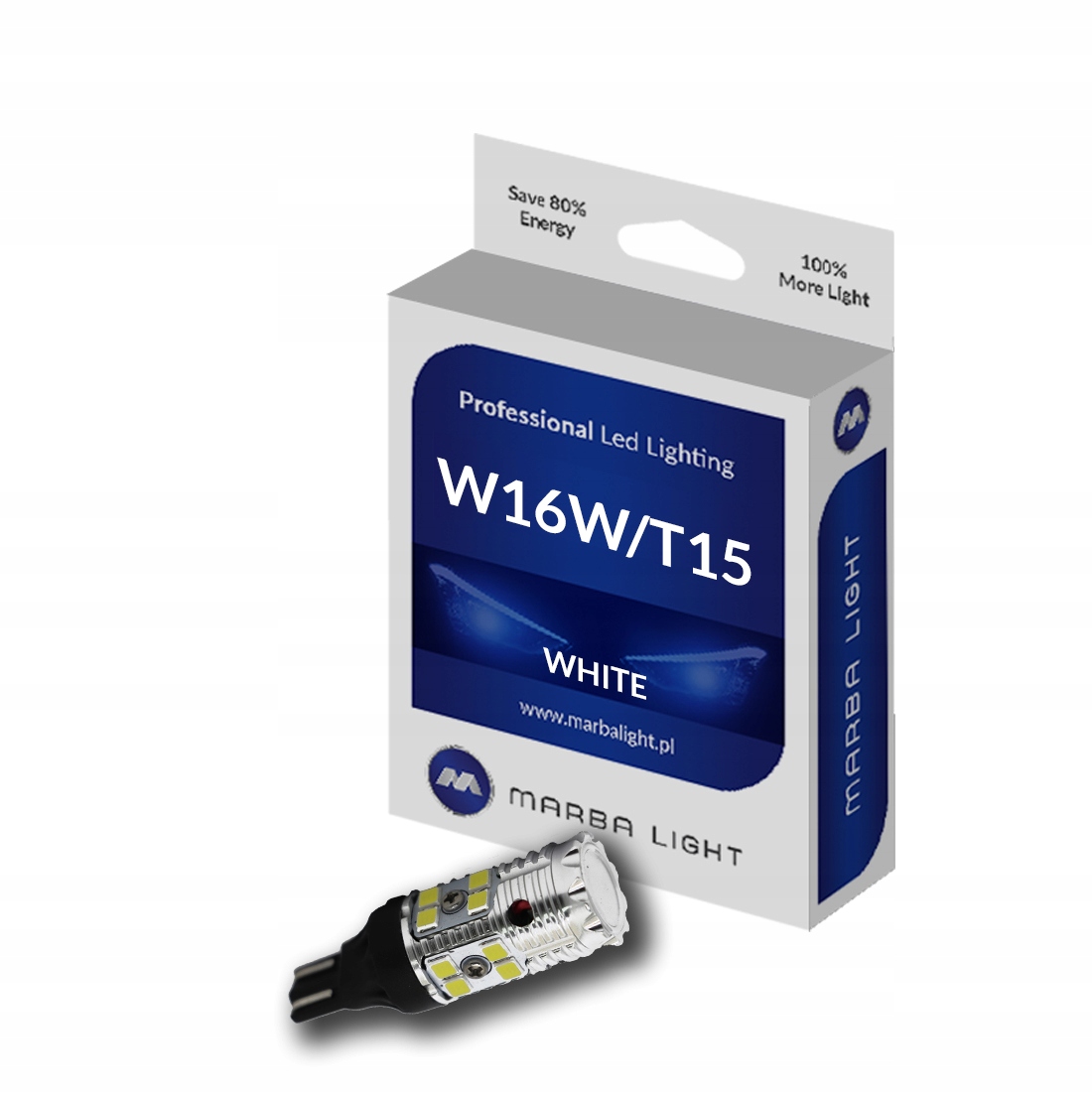 ŻARÓWKA W16W LED MEGA MOCNA BIAŁA ML16CAN 5904013420112 za 69.00PLN z ...