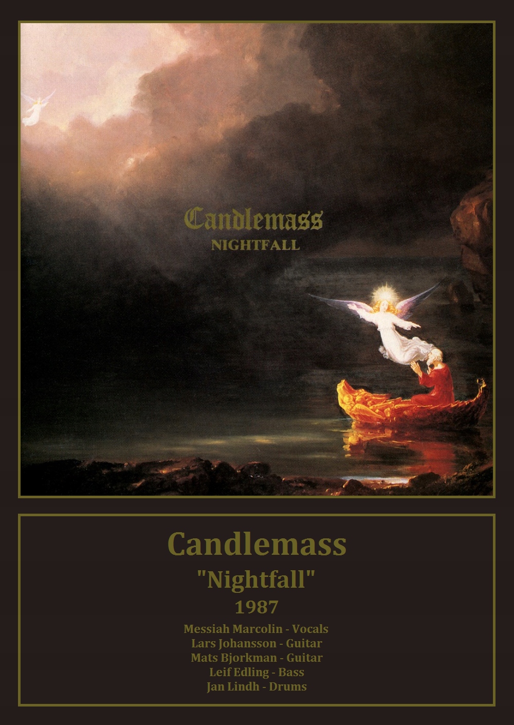 Plakat Candlemass Nightfall 1987 Wallpaper bez ramy 42 x 29,7 cm • Cena ...