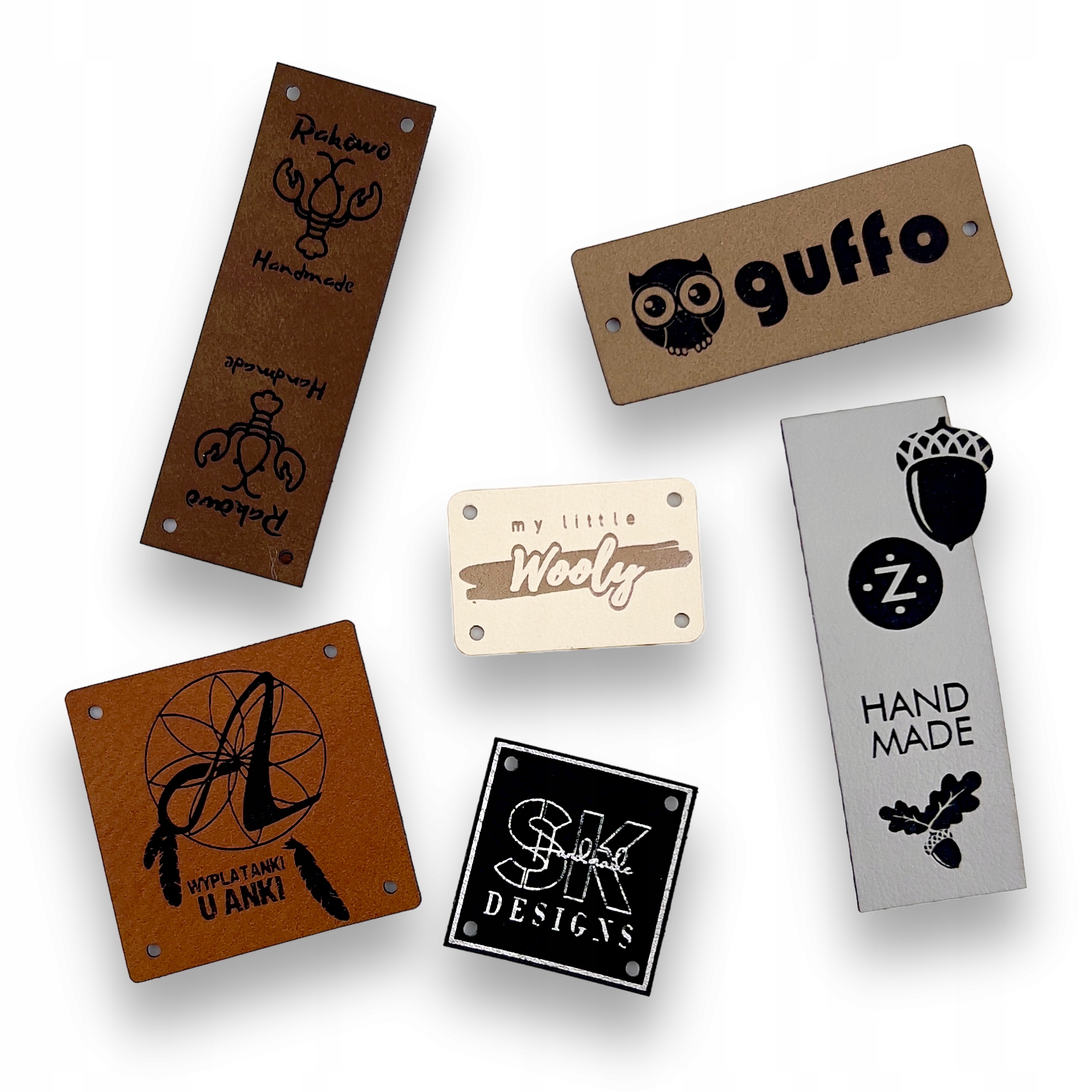 Metki personalizowane z LOGO próbne 6 kolorów 13516866259 - Allegro.pl