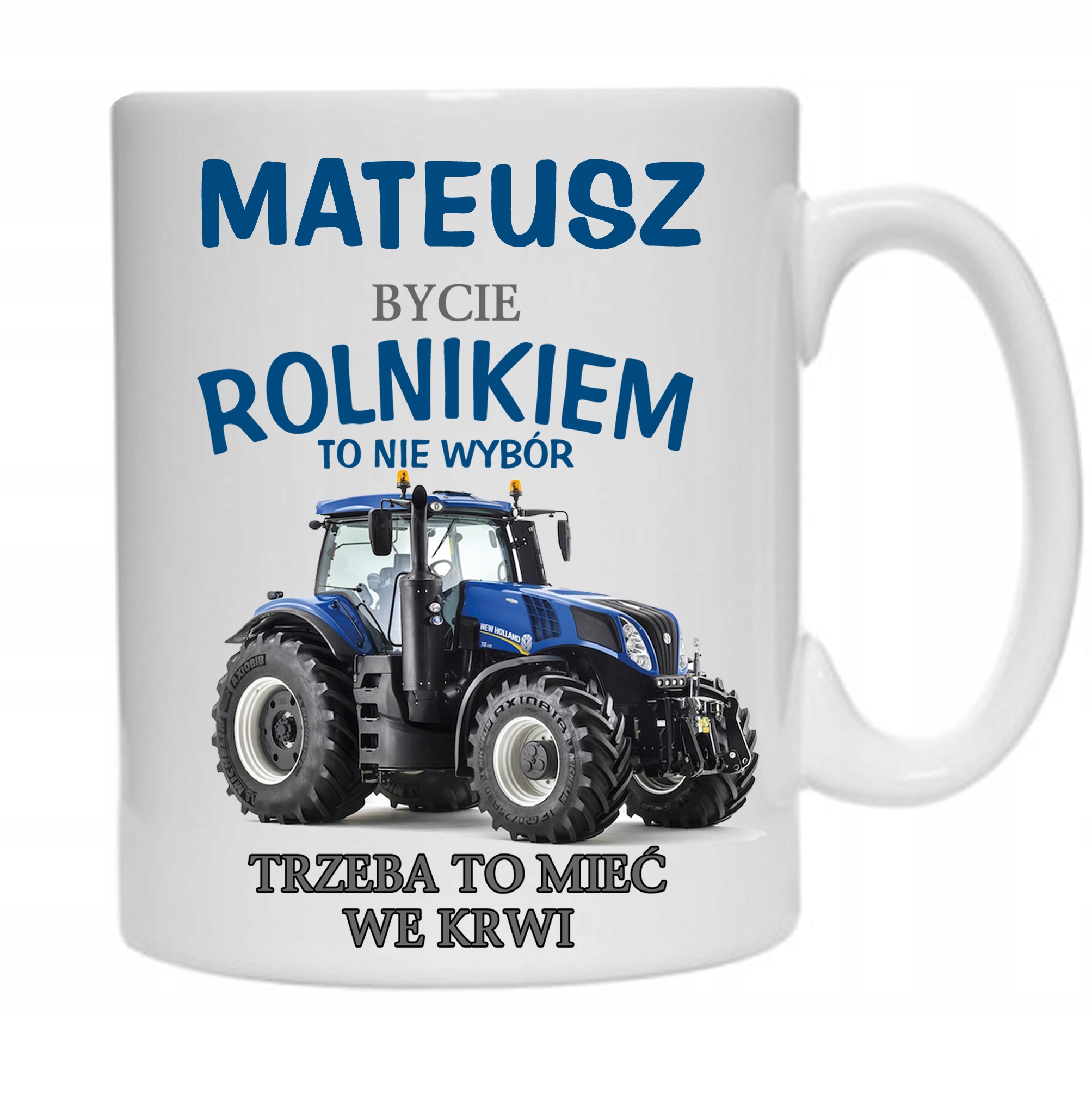 Kubek z traktorem TRAKTOR CIĄGNIK ROLNIK + IMIĘ (ROLNIK) • Cena, Opinie ...