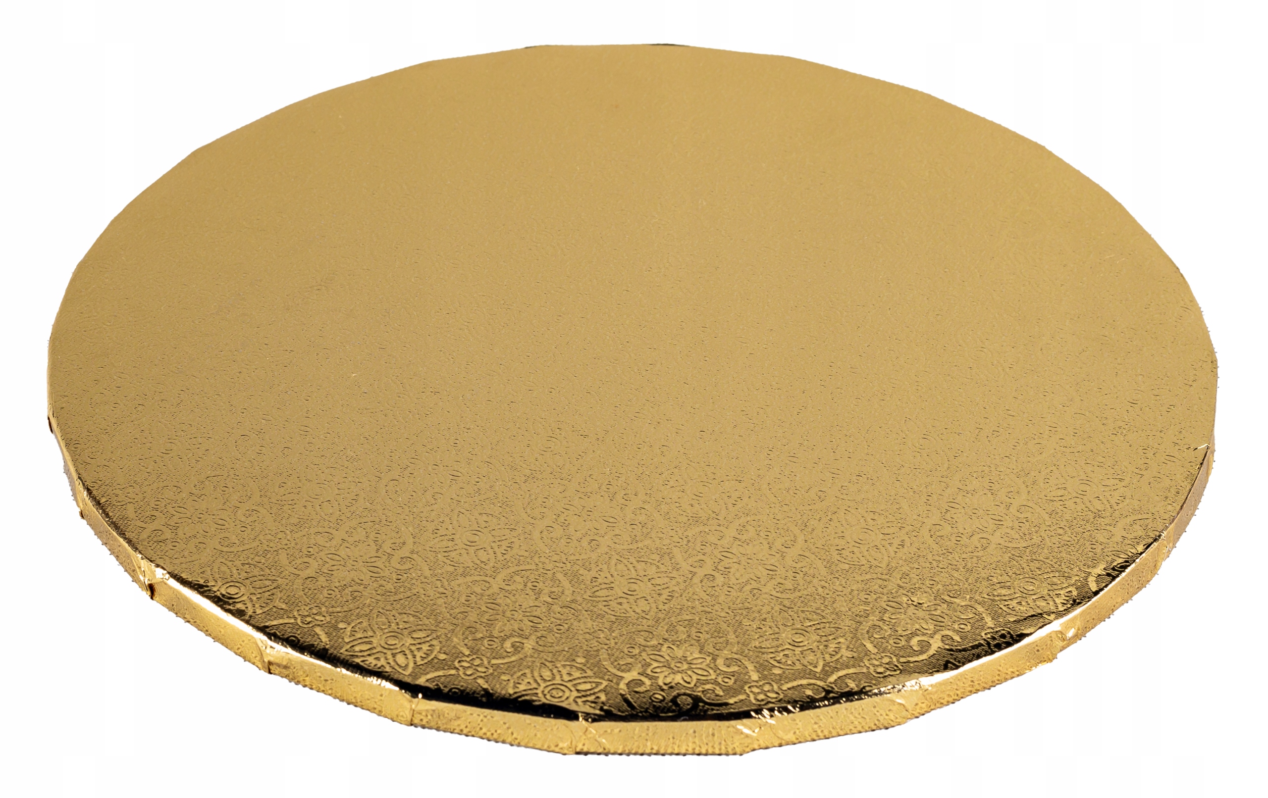 Podkład pod Tort OKRĄGŁY ZŁOTY MDF 25cm Dekoracyjny Sztywny na Urodziny ...
