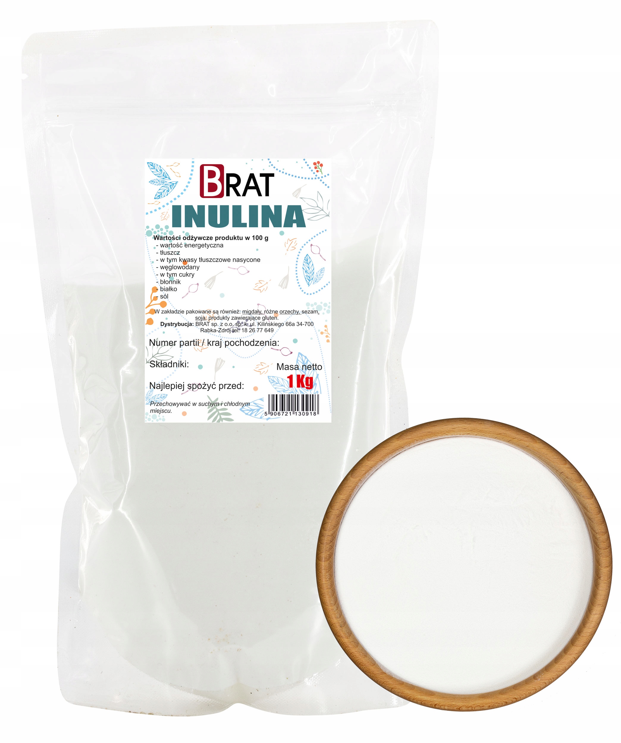 INULIN 1kg Přírodní prebiotikum probiotikum prášek za 171 Kč - Allegro