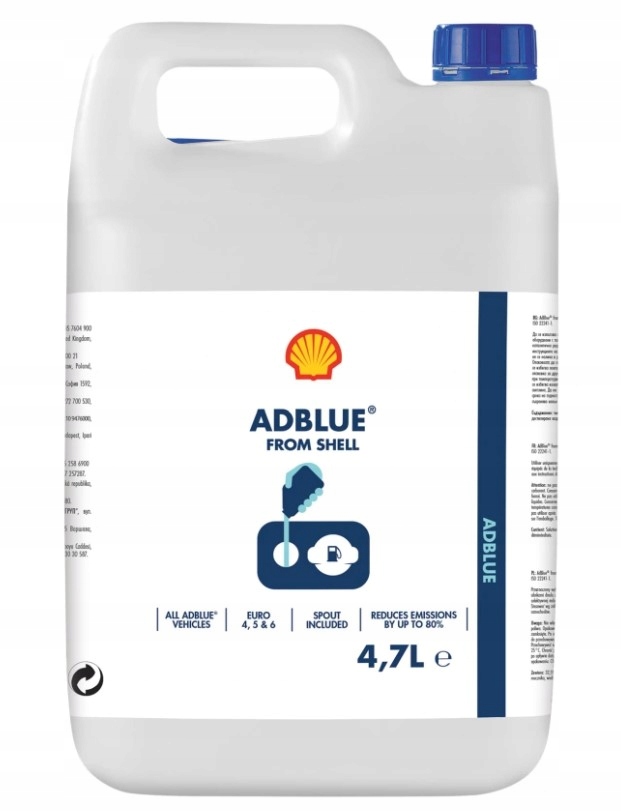 Shell AdBlue płyn katalityczny DPF Ad Blue (4,7l) 7041068134279 za 31 ...
