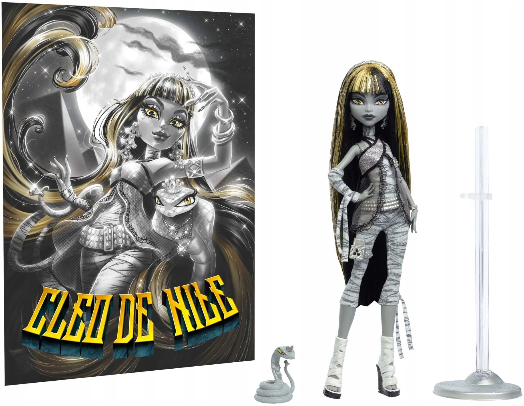 Lalka Monster High Reel Drama Cleo de Nile 27 cm (0194735288984) • Cena ...