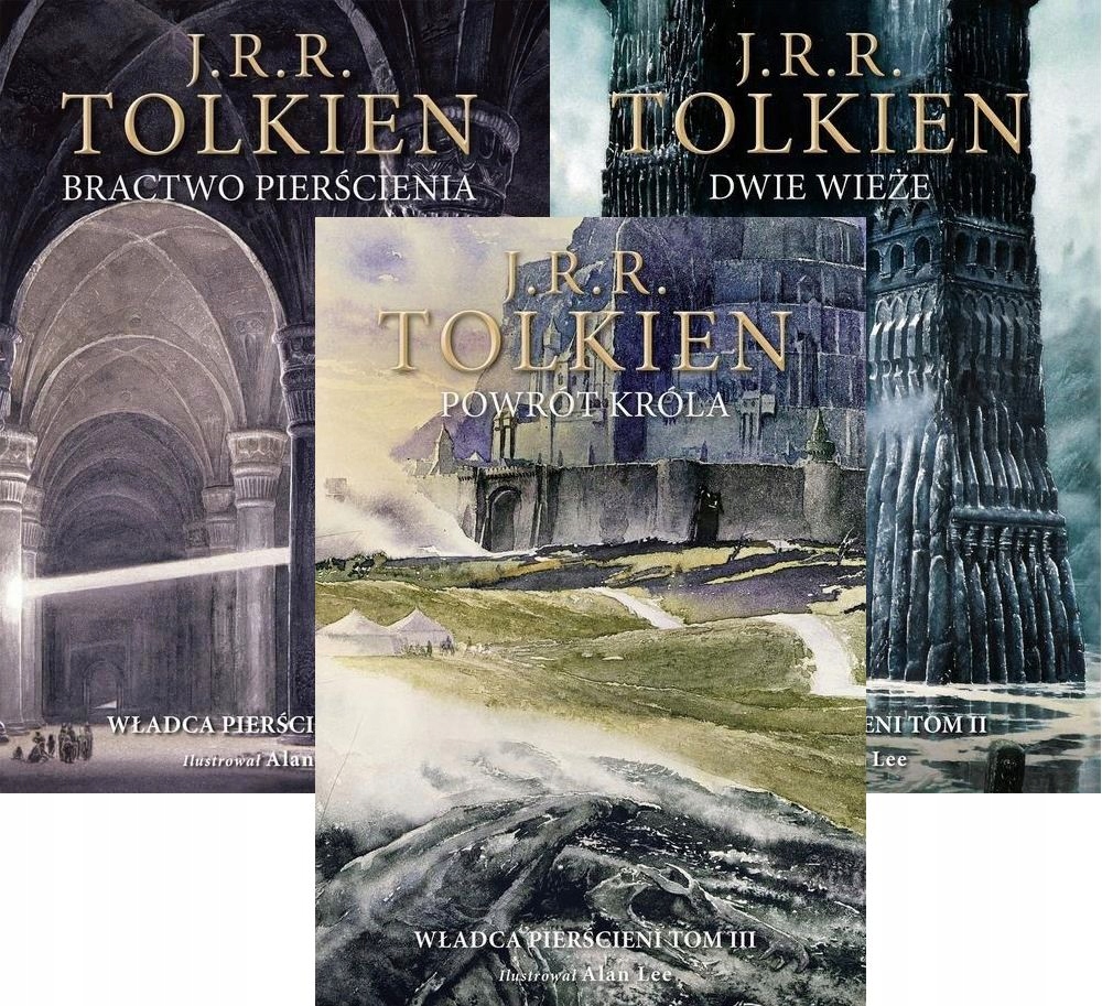 WŁADCA PIERŚCIENI Tom 1-3 Komplet J.R.R. Tolkien (16968363855 ...