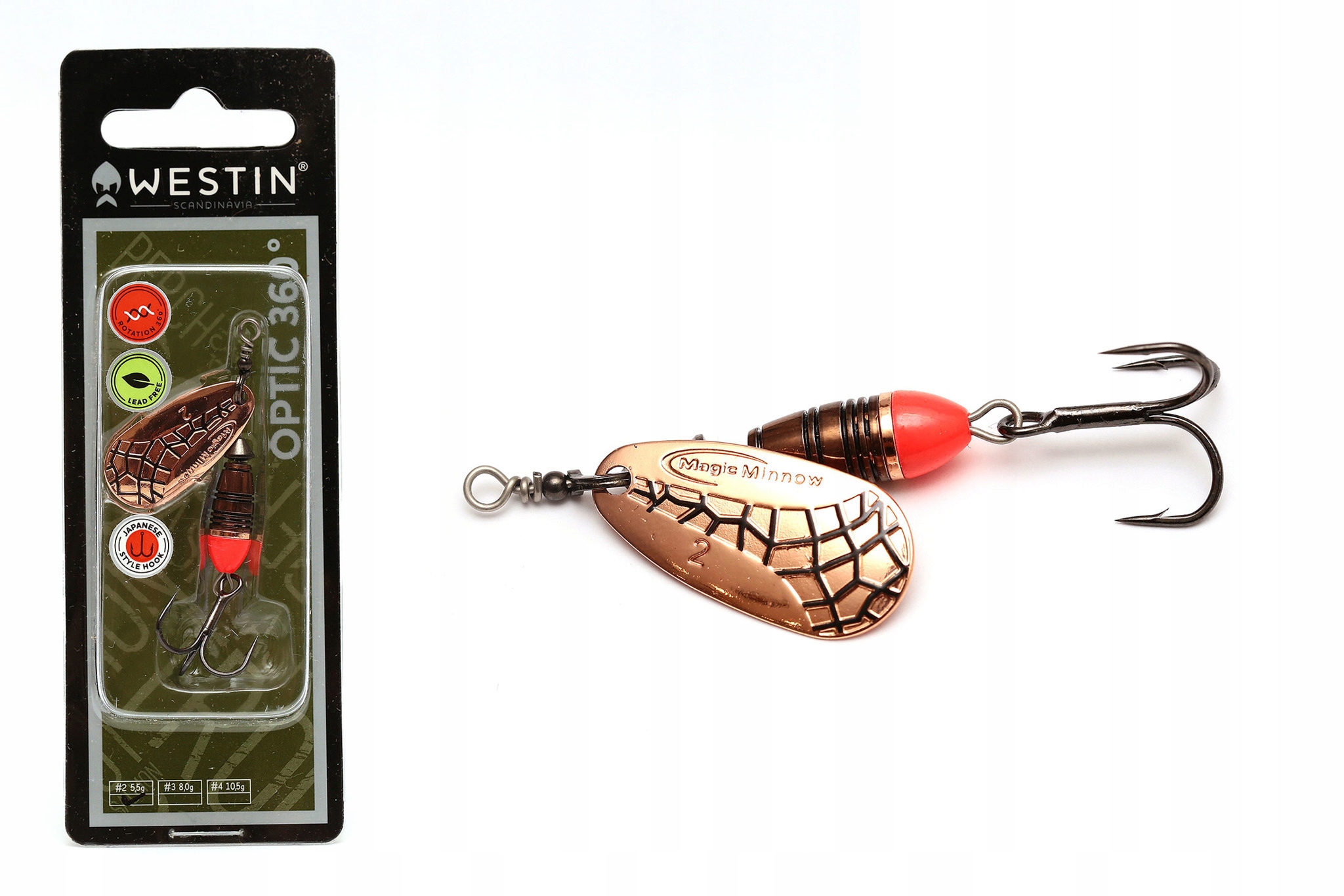 Rotační třpytka Westin Optic 360 vel. 3 8 g, (5707549296219) • Ceny, Recenze - Allegro