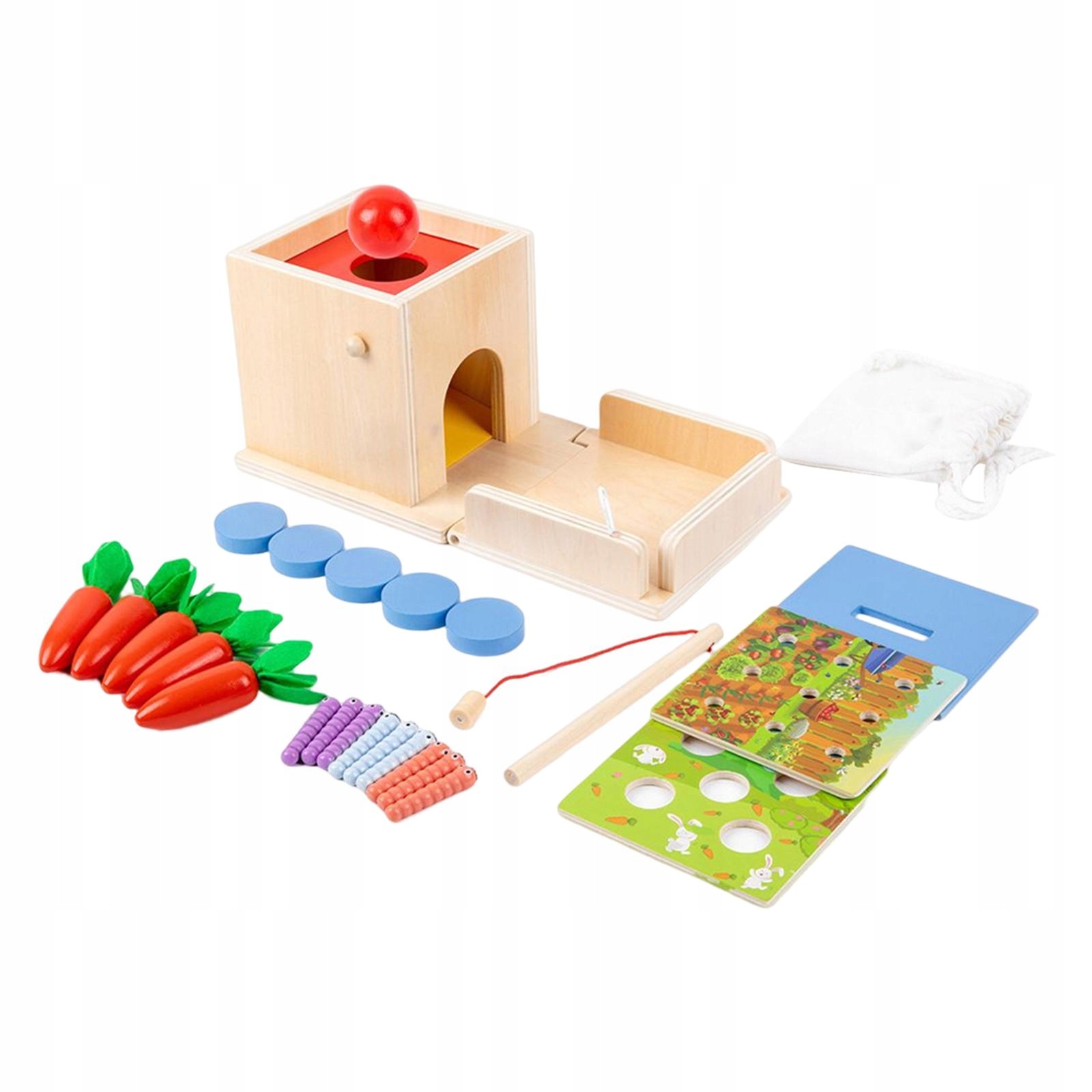 Montessori Material Object Permanence Box dla 6-12 (0782936287648 ...
