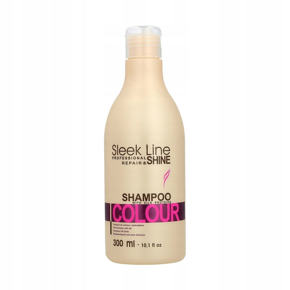 Stapiz Sleek Line Colour Shampoo szampon z jedwabiem do włosów ...