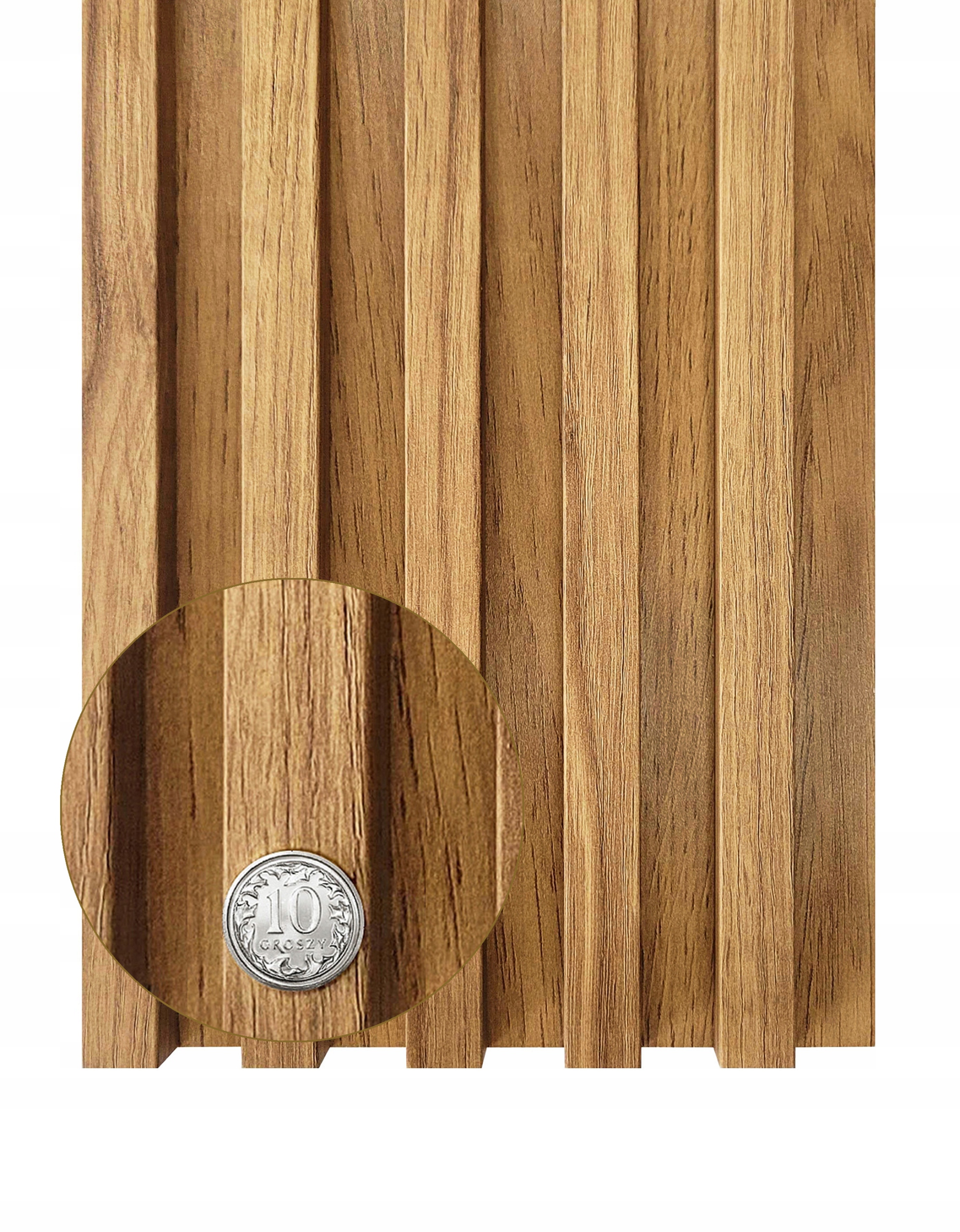 Lamele meblowe ścienne MINI SLIM dąb catania 20 (lamele segment MINI ...