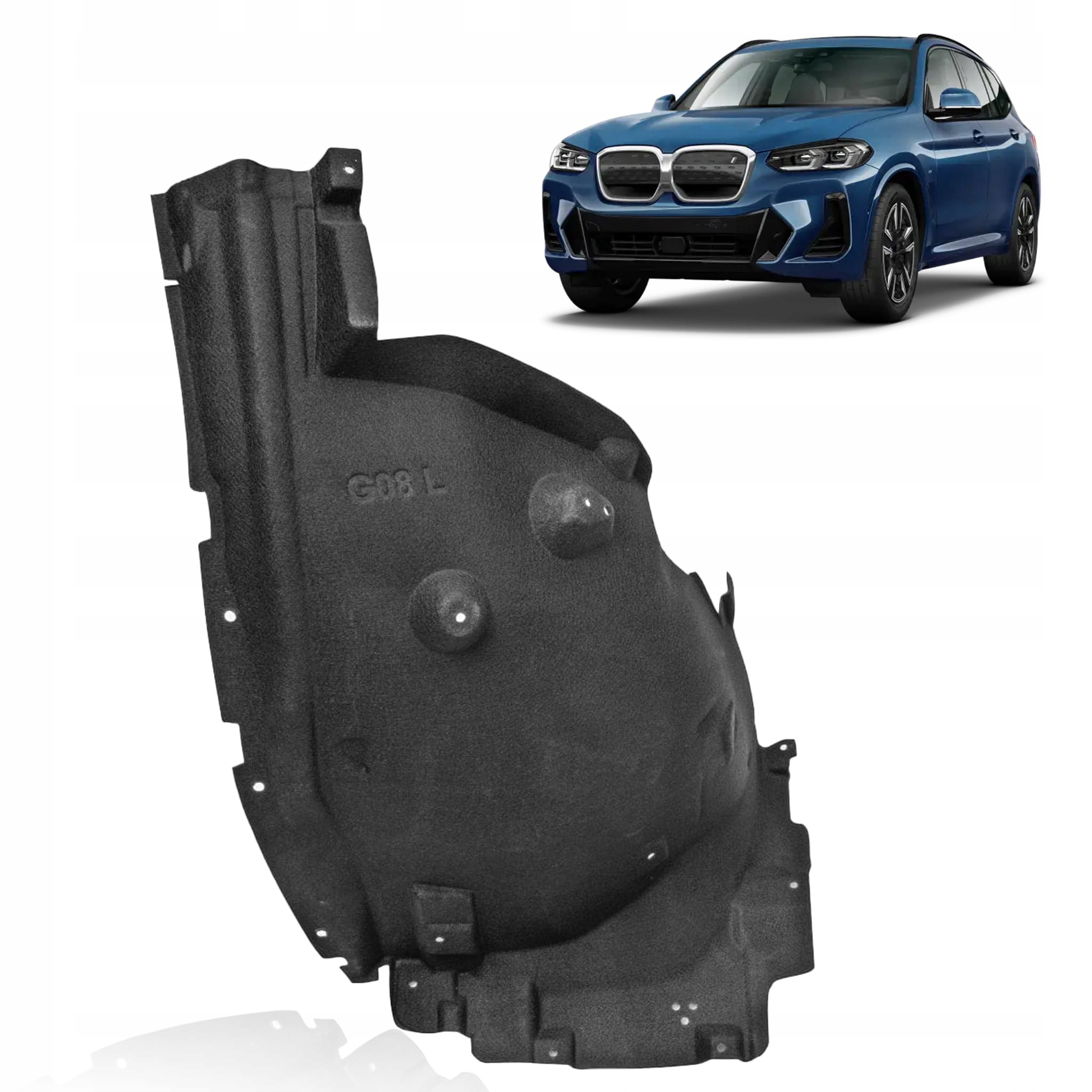 BMW iX3 G08 2020+ MATERIAŁOWE NADKOLE PRZEDNIE LEWE CZĘŚĆ TYLNA ...