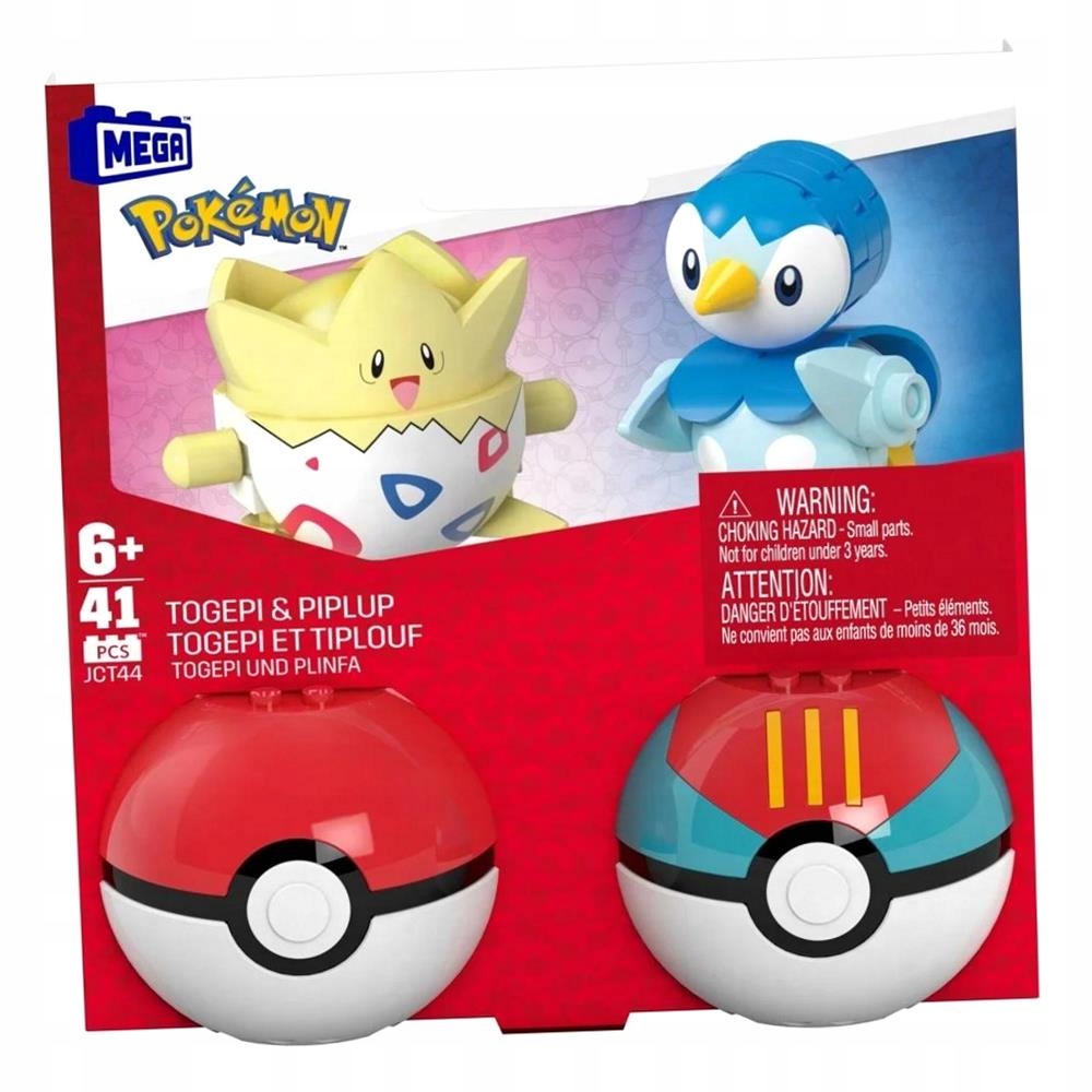 MEGA POKEMON POKEBALL TOGEPI I PIPLUP JCT44 (0194735275892) • Cena ...