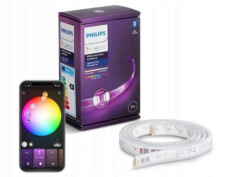 Taśma LED Philips Hue 1 m wielokolorowa 20 W 1000 lm IP20 ...
