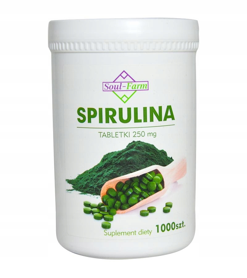 Spirulina Soul Farm tabletki 1000 szt. (5905669640039) • Cena, Opinie • Spirulina, chlorella ...