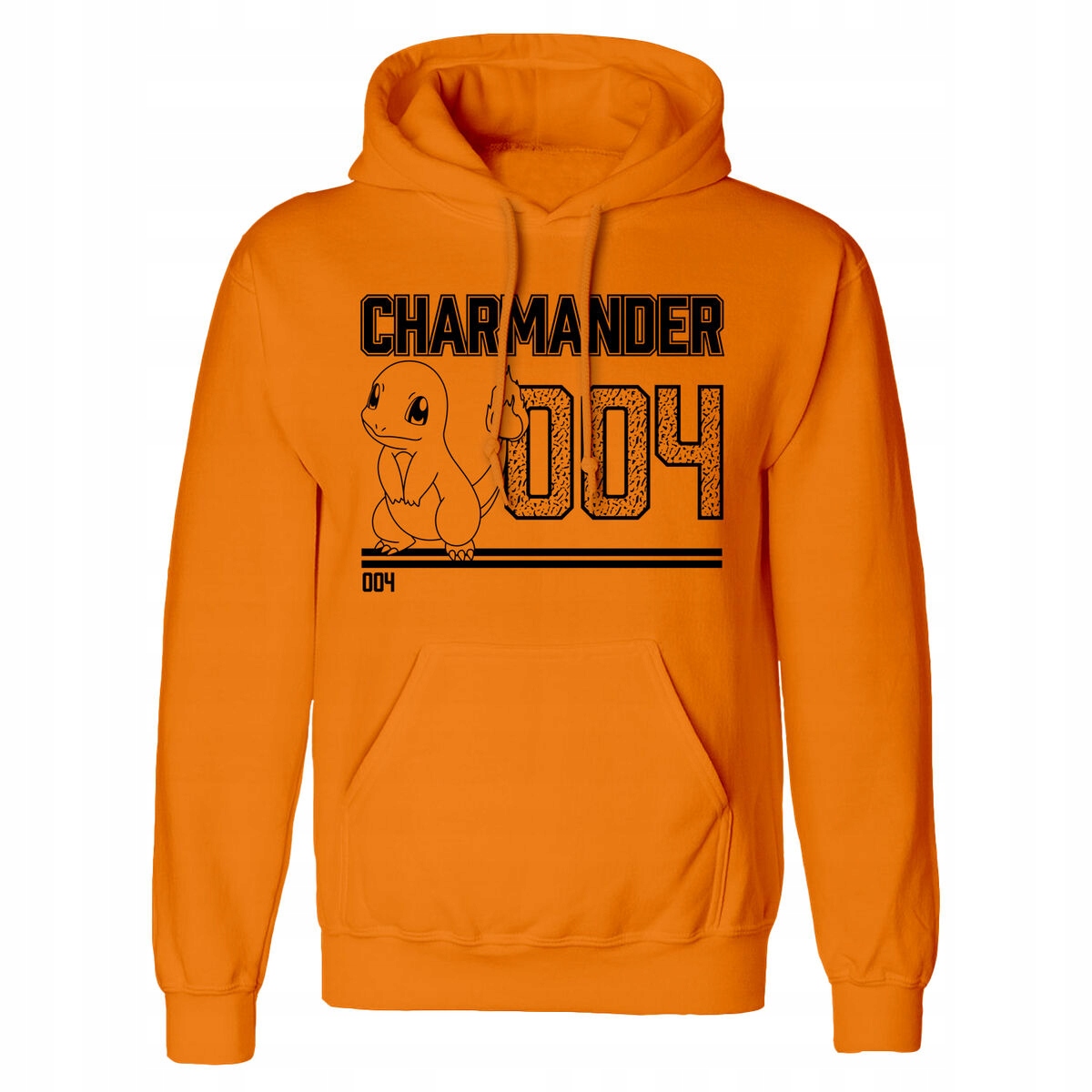 Bluza z kapturem Unisex Charmander Line Art Pomarańczowy - XXL ...
